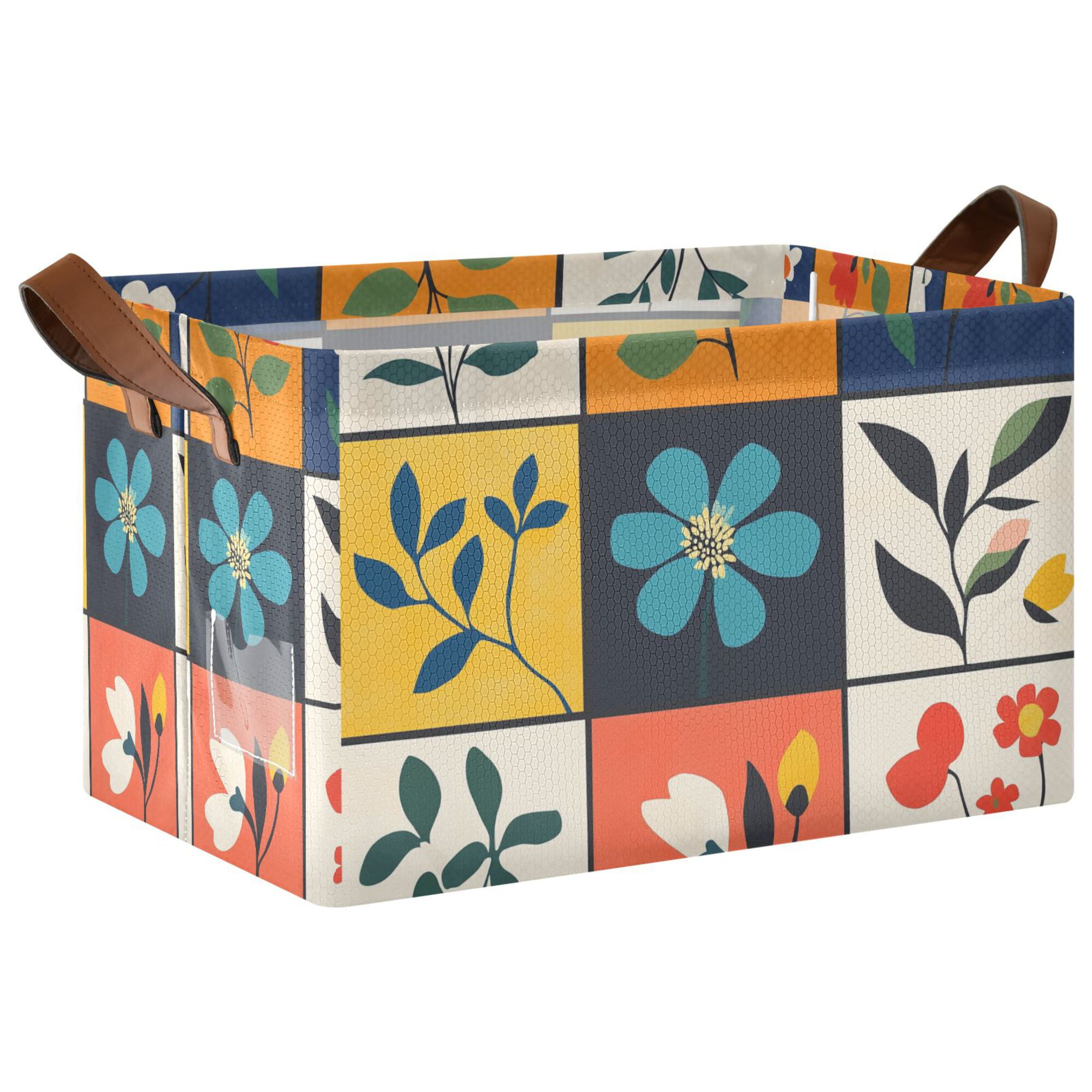 Yayeee Foldable Storage Basket for Shelves Waterproof Cloth Bins ...