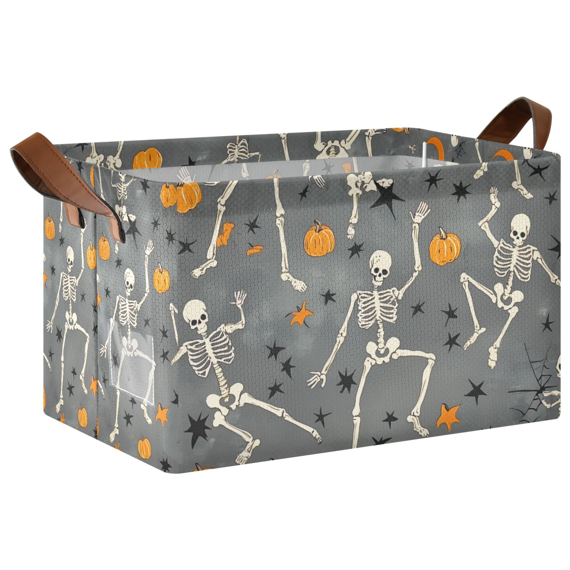 Yayeee Foldable Storage Basket for Shelves with Handles Waterproof ...