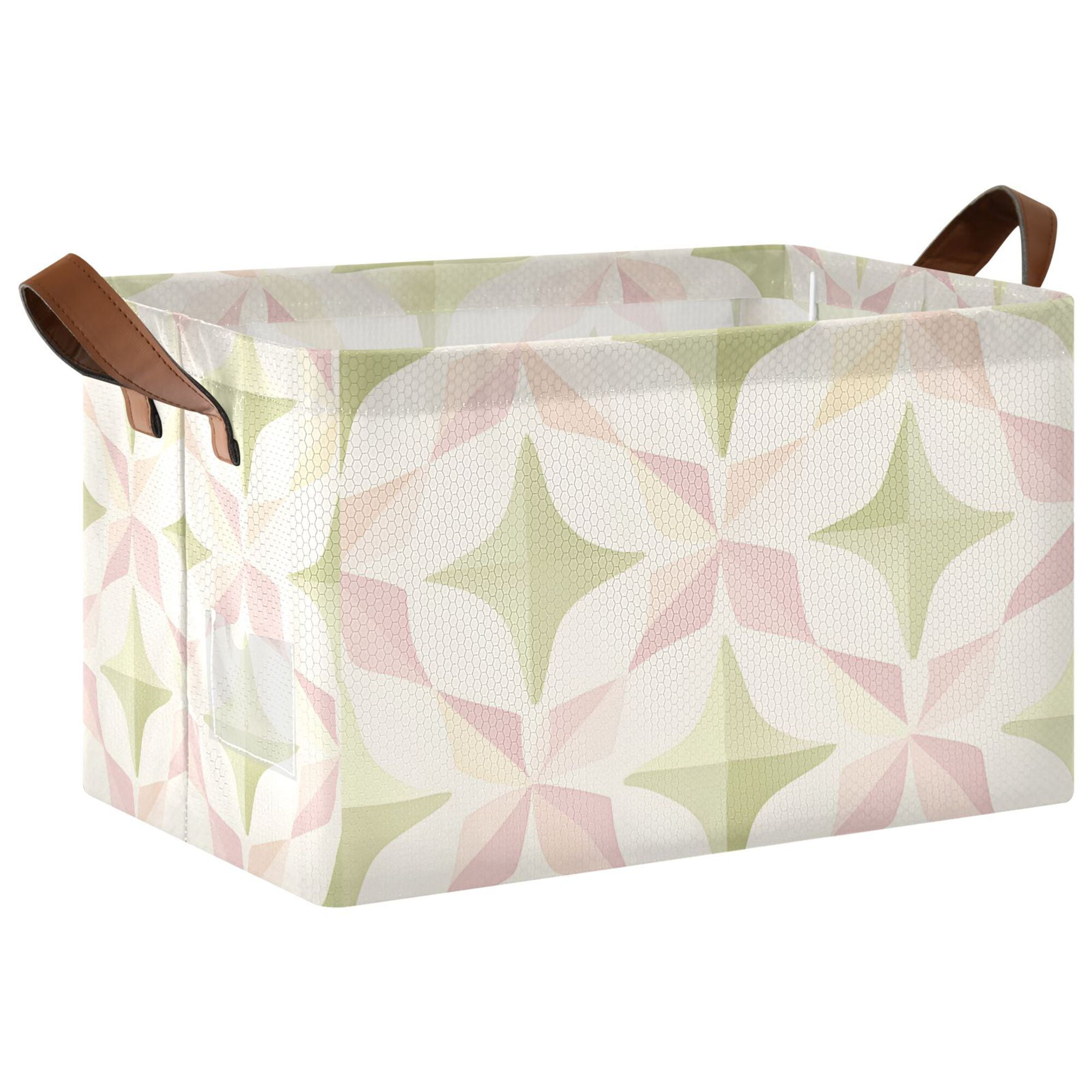 Yayeee Foldable Storage Basket for Shelves with Handles Waterproof ...