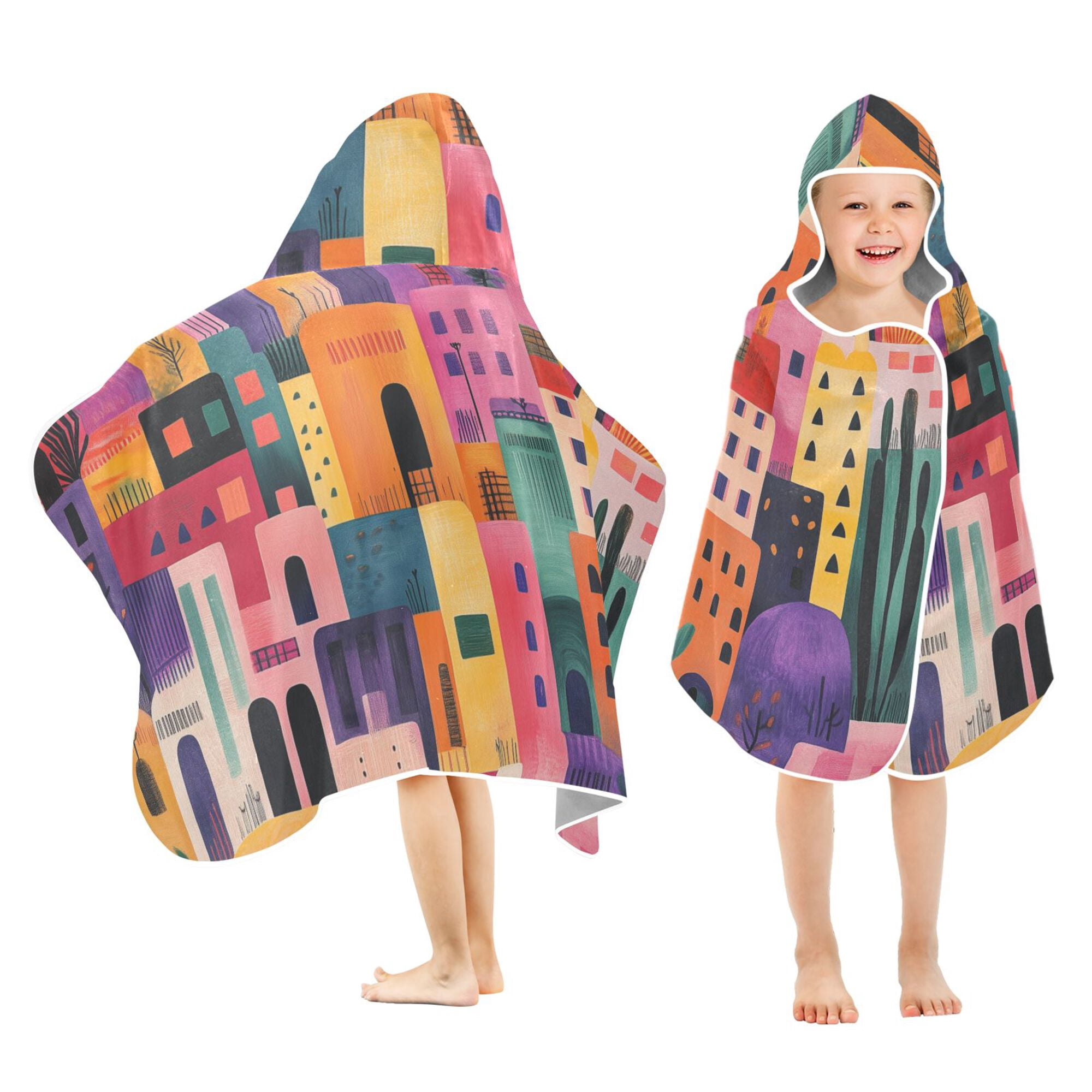 Yayeee Kids Hooded Towels Toddler Soft Absorbent Beach Bathing Wrap 50 ...
