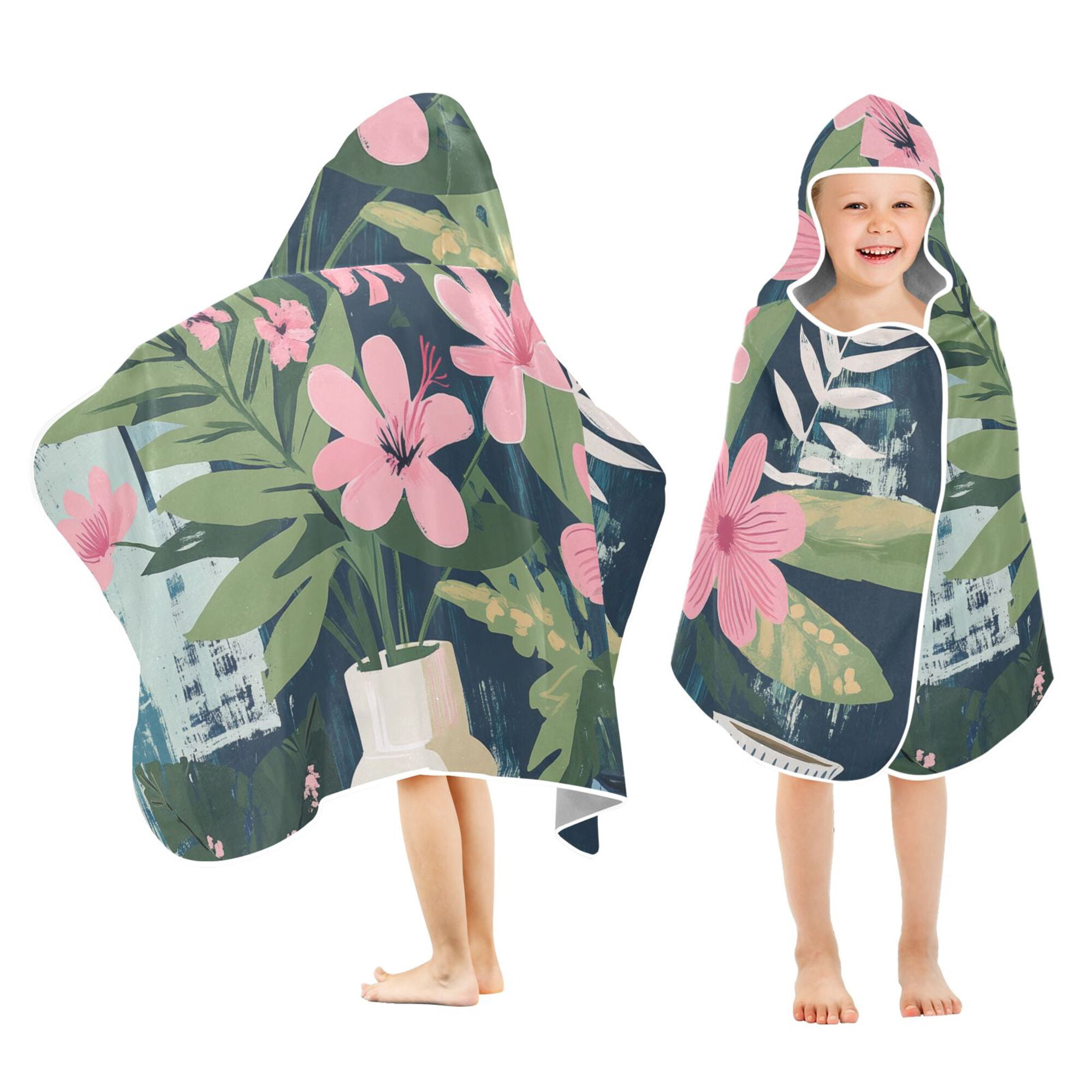 Yayeee Kids Hooded Towels Toddler Soft Absorbent Beach Bathing Wrap 50 ...