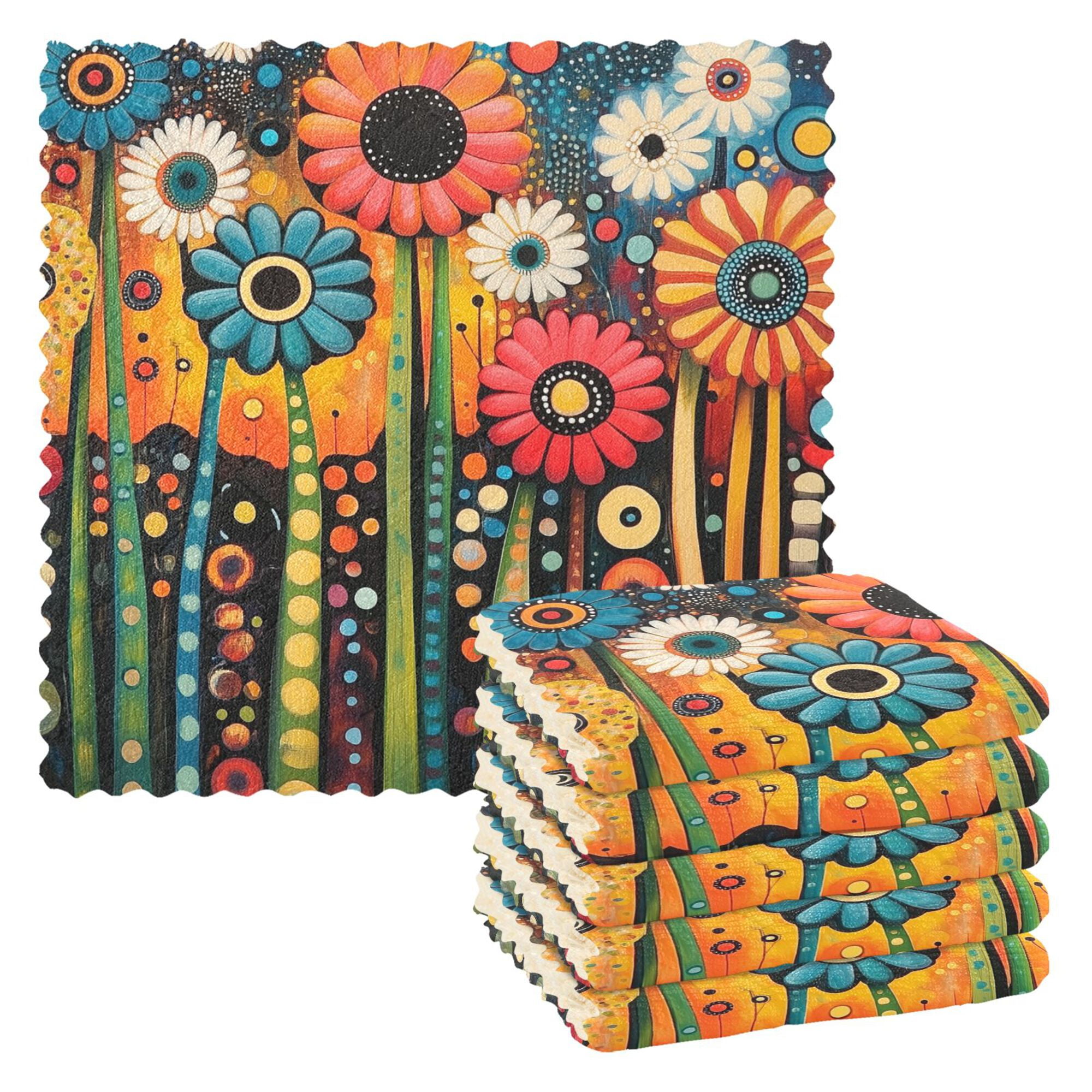 Yayeee 6 Pack Kitchen Dish Cloths for Washing Dishes Soft Absorbent ...