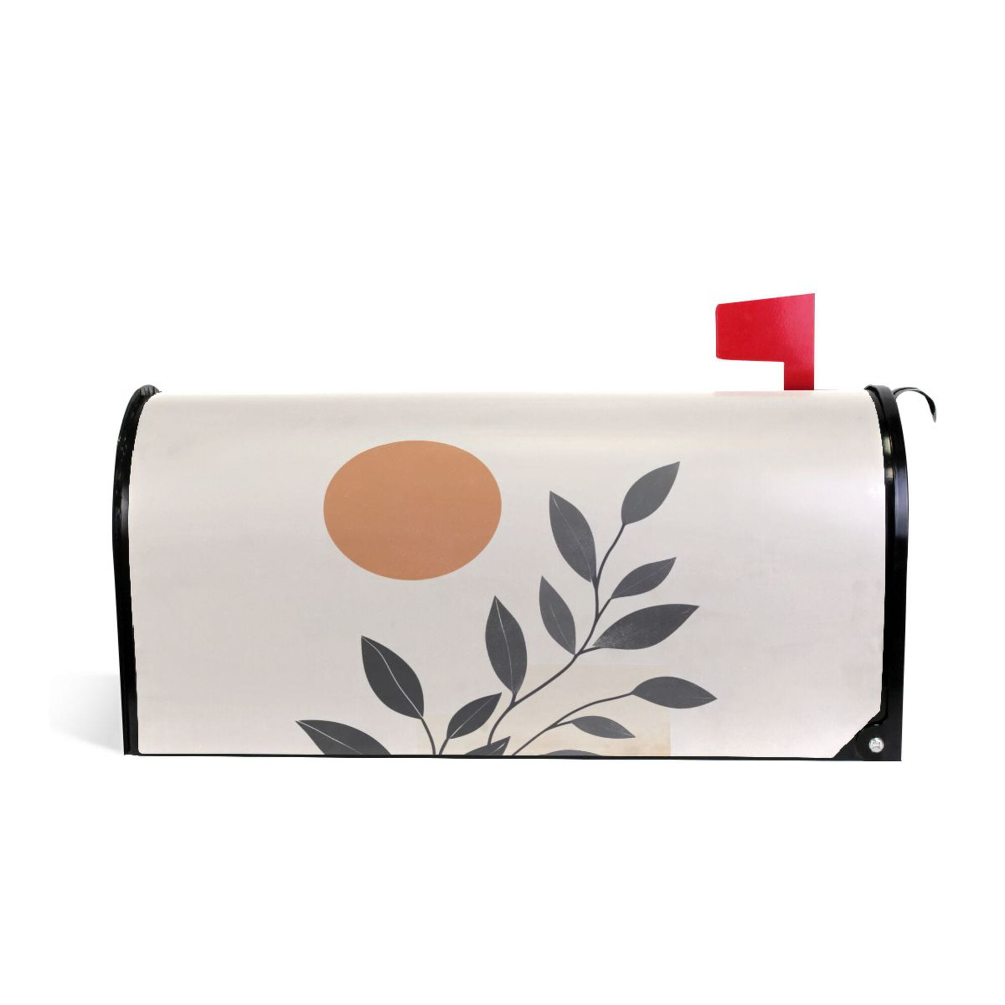Yayeee Mailbox Cover Magnetic Large Size, Art Plant and Sun Post Box ...
