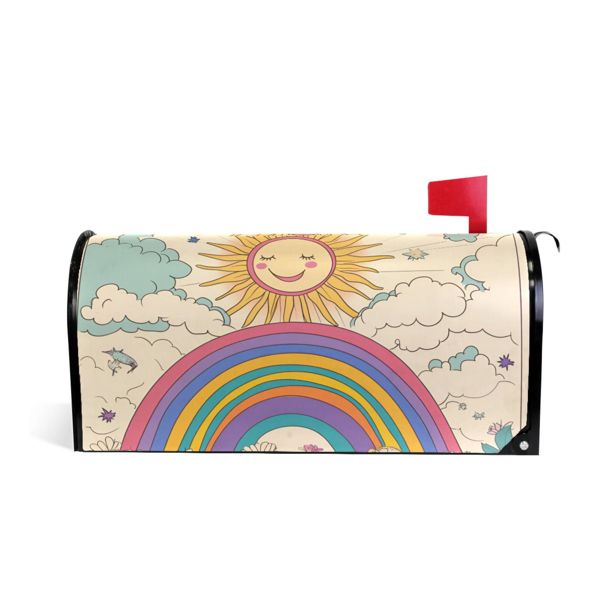 Yayeee Mailbox Cover Magnetic Large Size Post Box Cover Wrap Decor ...