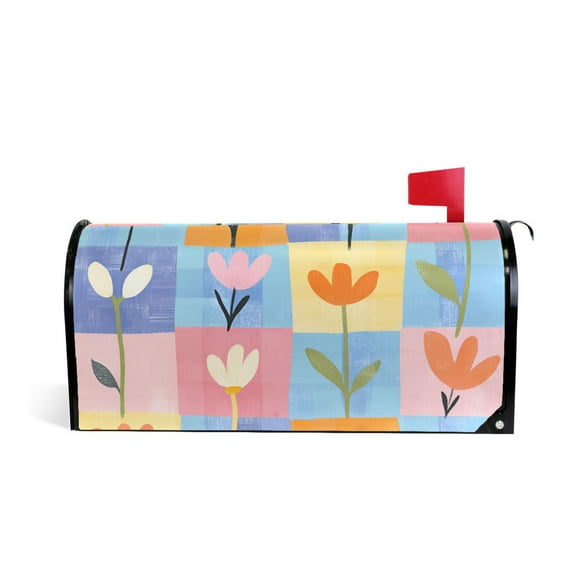 Yayeee Mailbox Cover Magnetic Large Size Post Box Cover Wrap Decor ...