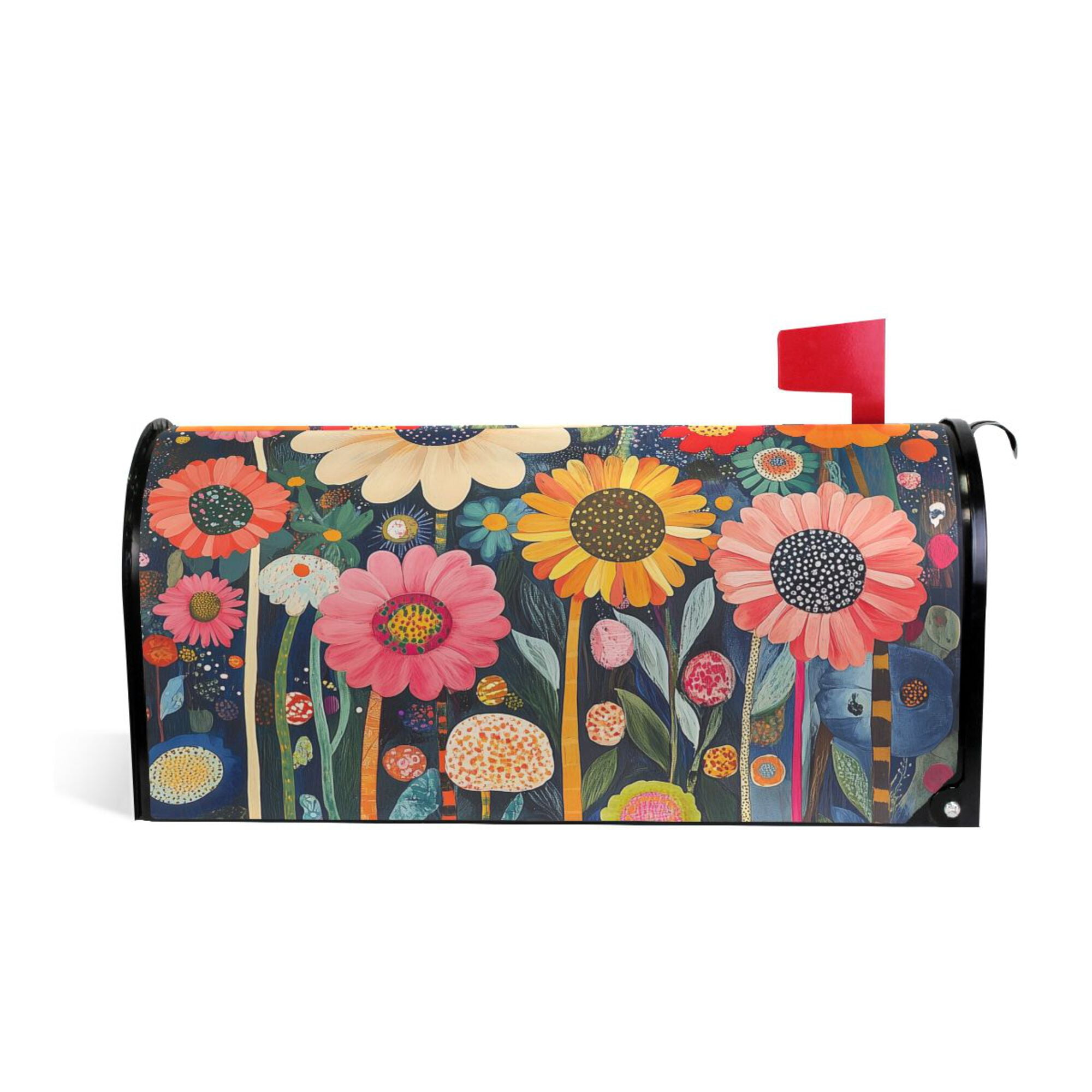 Yayeee Mailbox Cover Magnetic Large Size Post Box Cover Wrap Decor ...