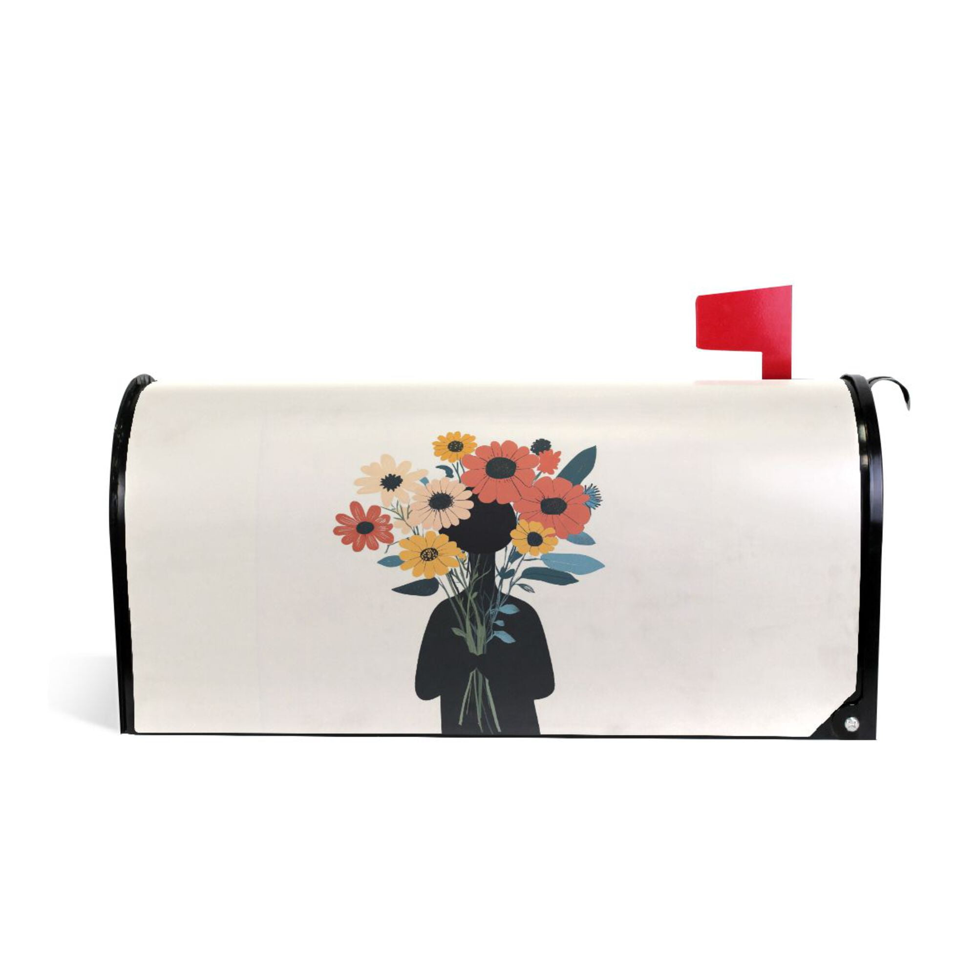 Yayeee Mailbox Cover Magnetic Standard Size Post Box Cover Wrap Decor ...