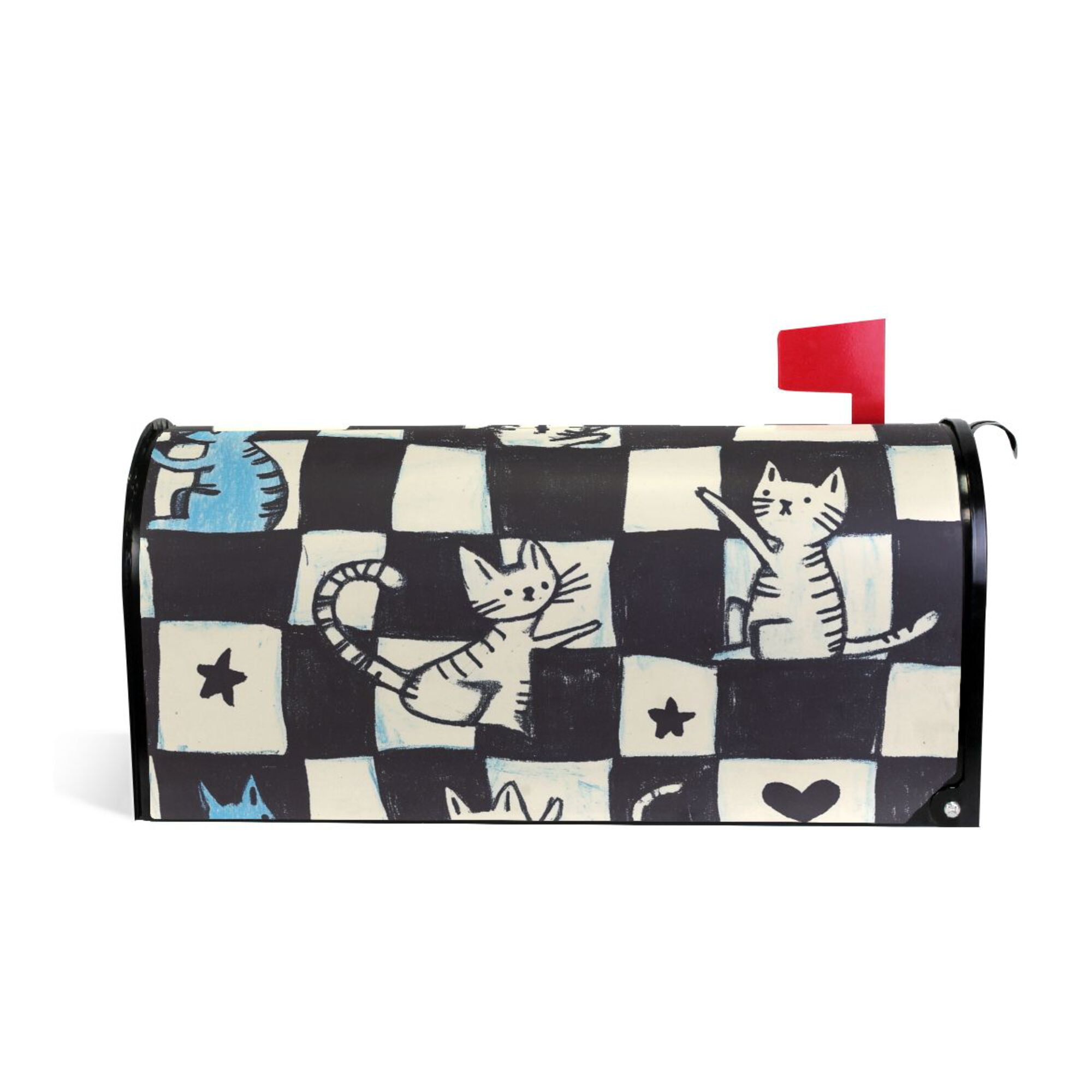 Yayeee Mailbox Cover Magnetic Standard Size Post Box Cover Wrap Decor ...