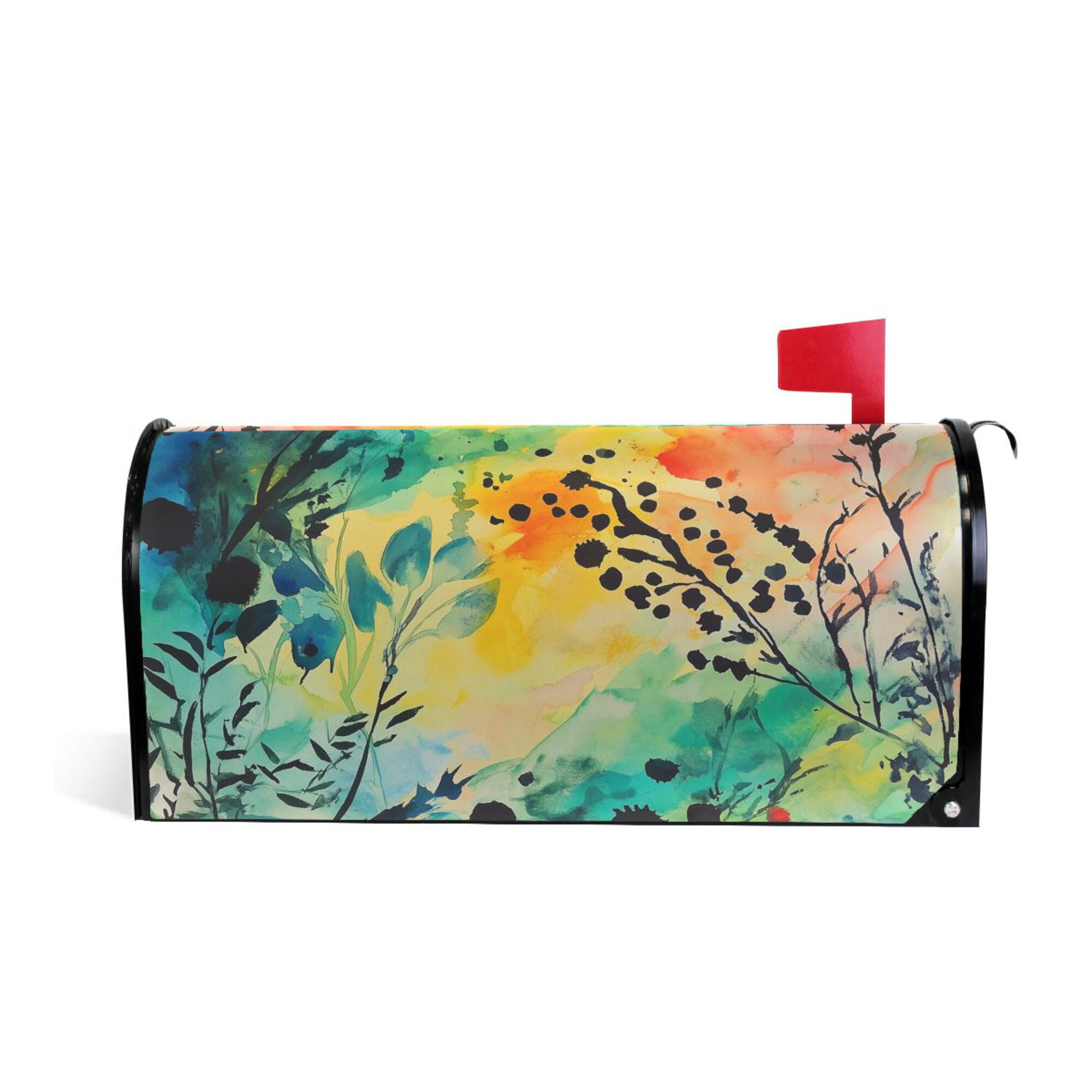 Yayeee Mailbox Cover Magnetic Standard Size Post Box Cover Wrap Decor ...