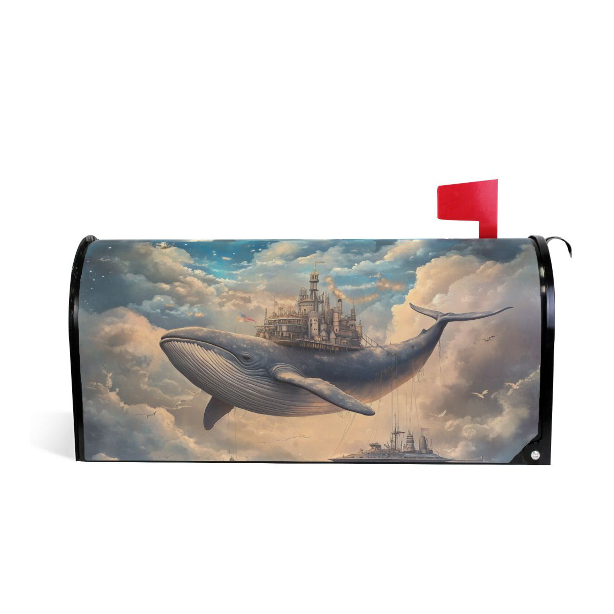 Yayeee Mailbox Cover Magnetic Standard Size Post Box Cover Wrap Decor ...