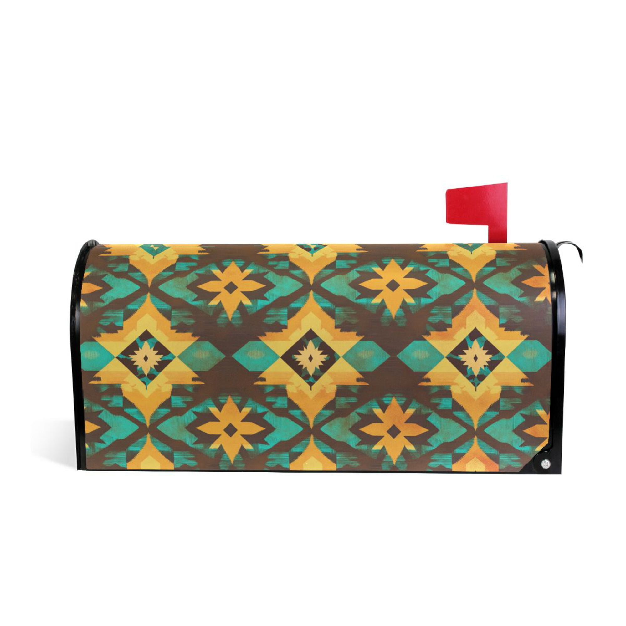 Yayeee Mailbox Cover Magnetic Standard Size, Geometric Patterns Post ...