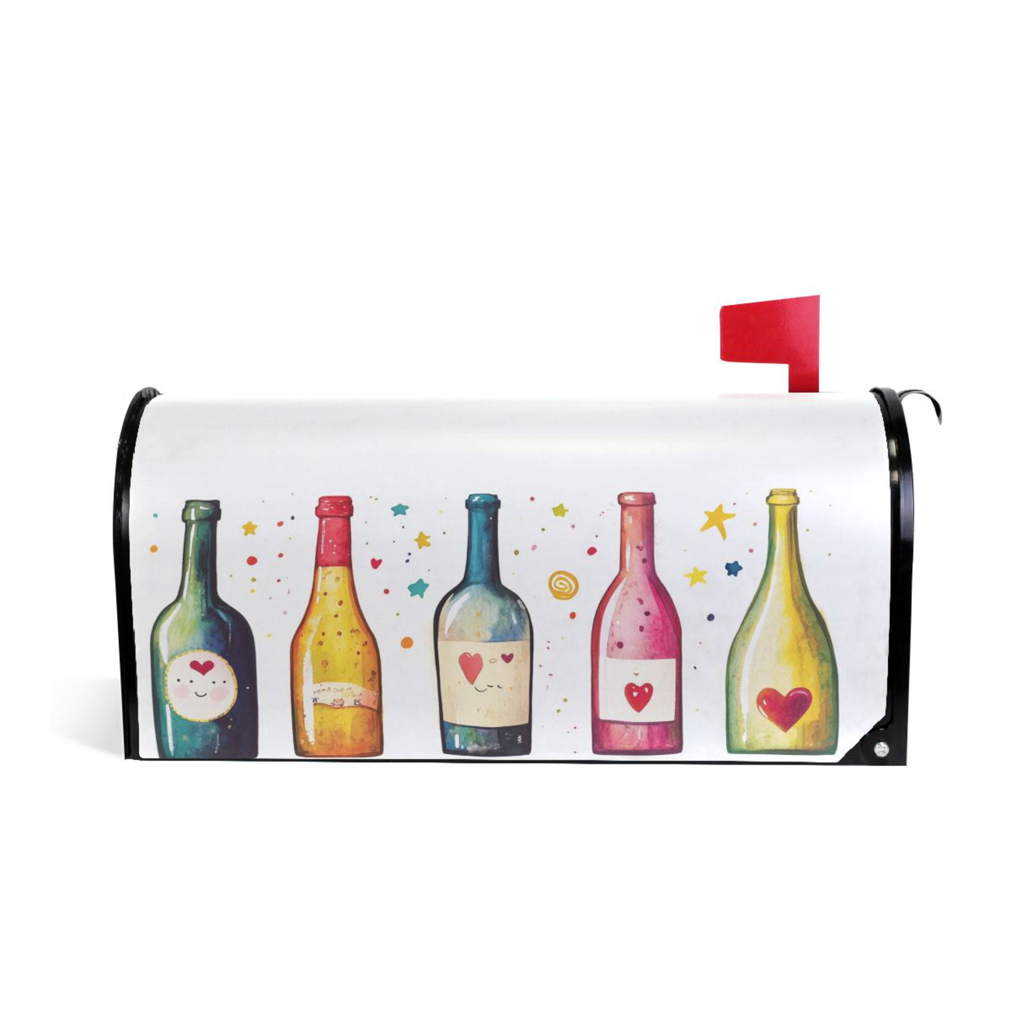 Yayeee Mailbox Cover Magnetic Standard Size Post Box Cover Wrap Decor ...