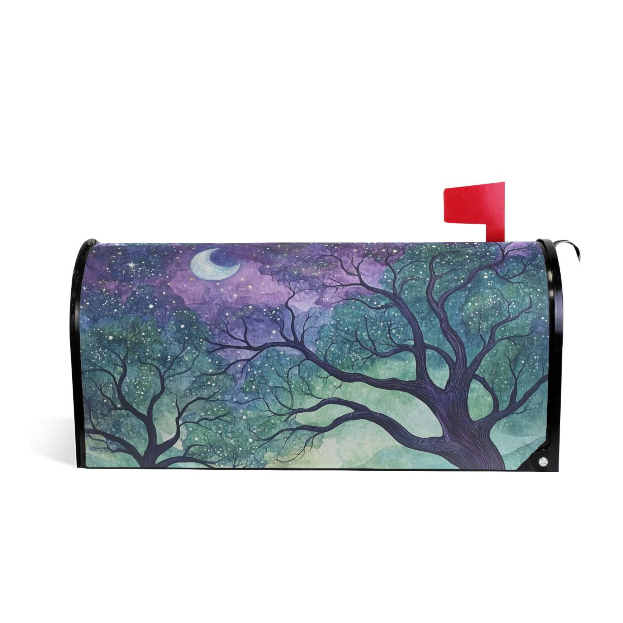 Yayeee Mailbox Cover Magnetic Standard Size Post Box Cover Wrap Decor ...