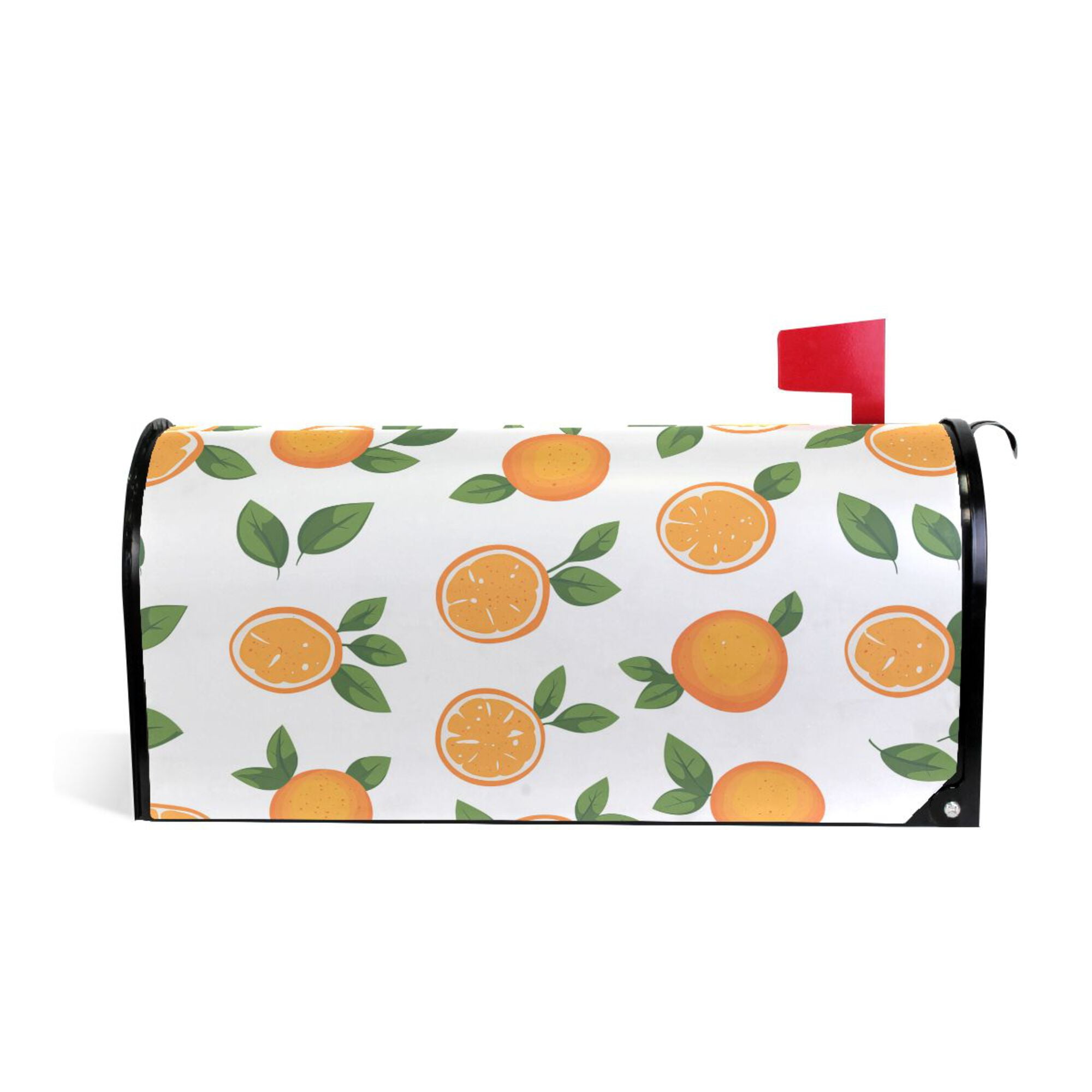 Yayeee Mailbox Cover Magnetic Standard Size, Orange Post Box Cover Wrap ...