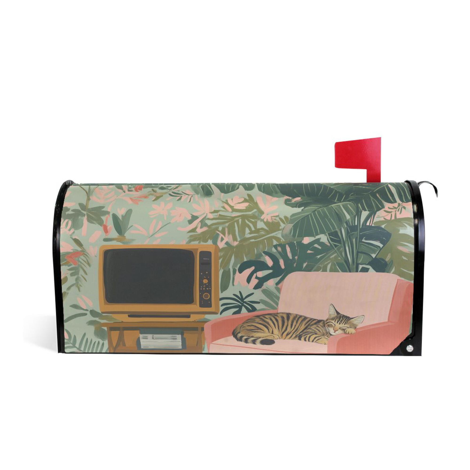 Yayeee Mailbox Cover Magnetic Standard Size Post Box Cover Wrap Decor ...