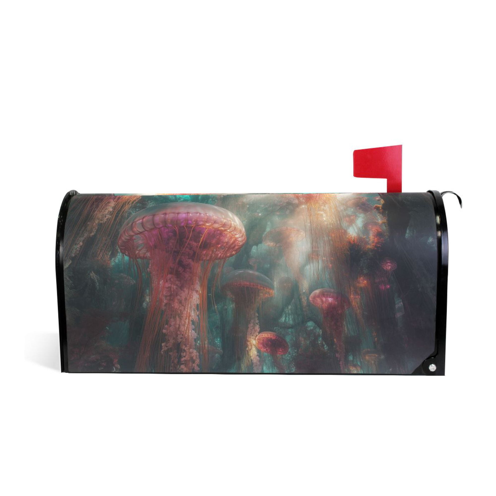 Yayeee Mailbox Cover Magnetic Standard Size Post Box Cover Wrap Decor ...