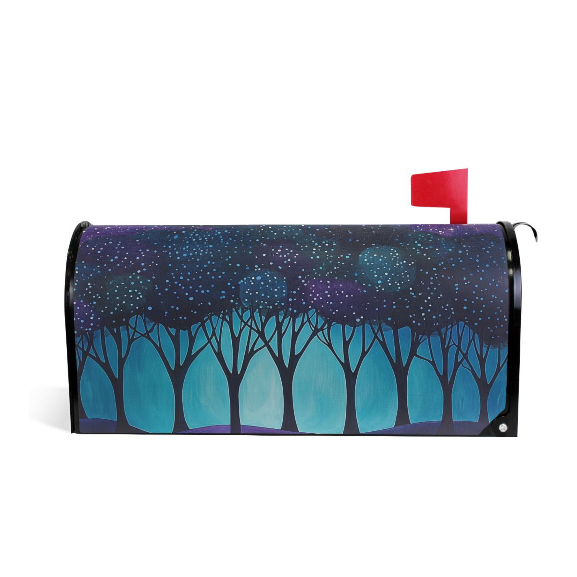 Yayeee Mailbox Cover Magnetic Standard Size, Purple Moonlight Forest ...