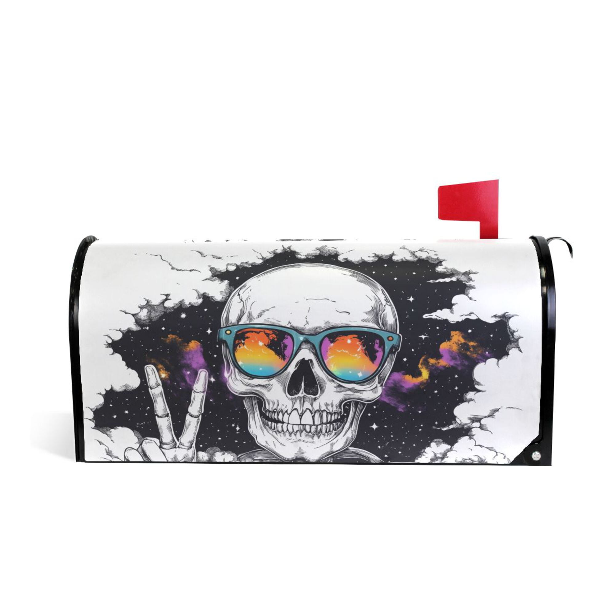 Yayeee Mailbox Cover Magnetic Standard Size Post Box Cover Wrap Decor ...