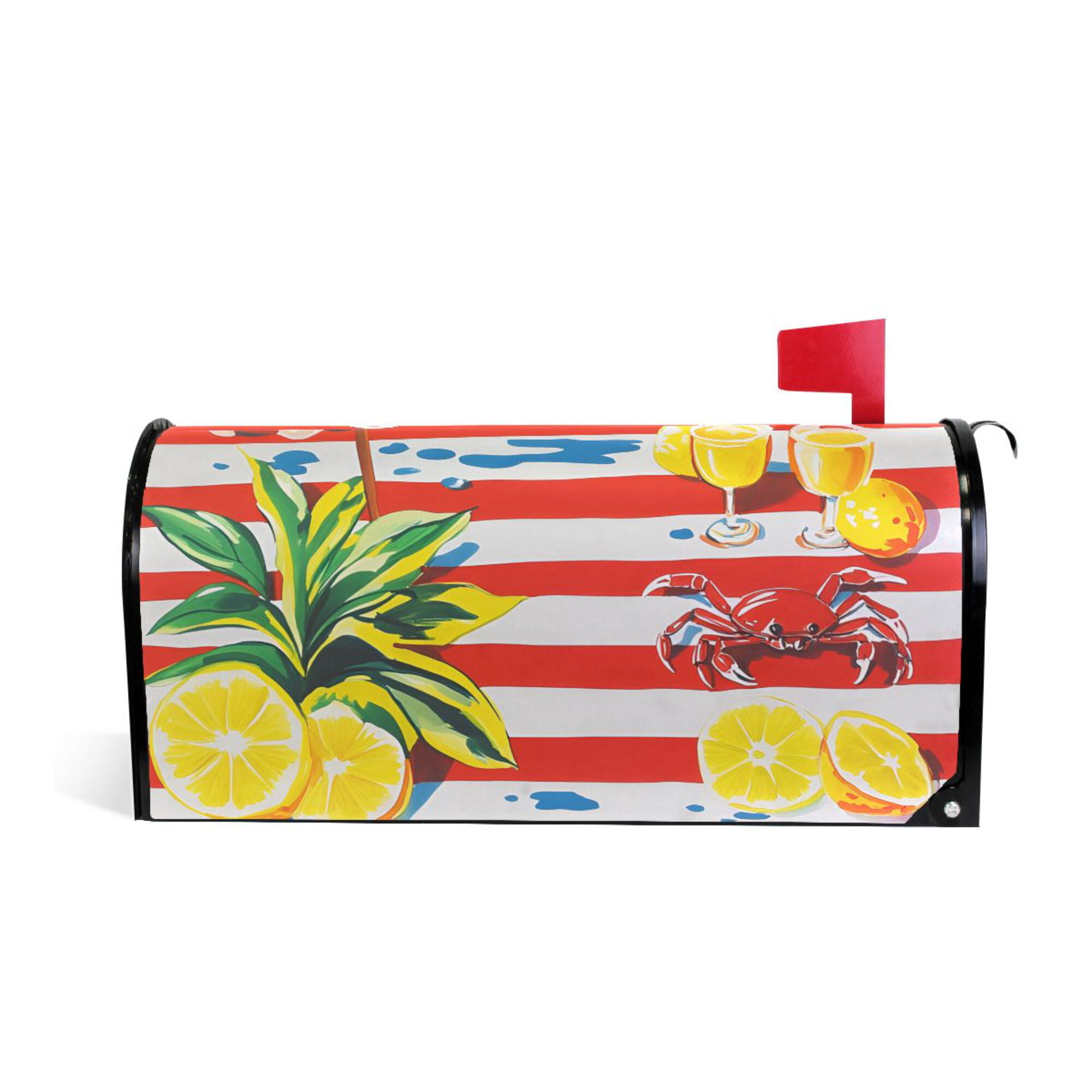 Yayeee Mailbox Cover Magnetic Standard Size Post Box Cover Wrap Decor ...