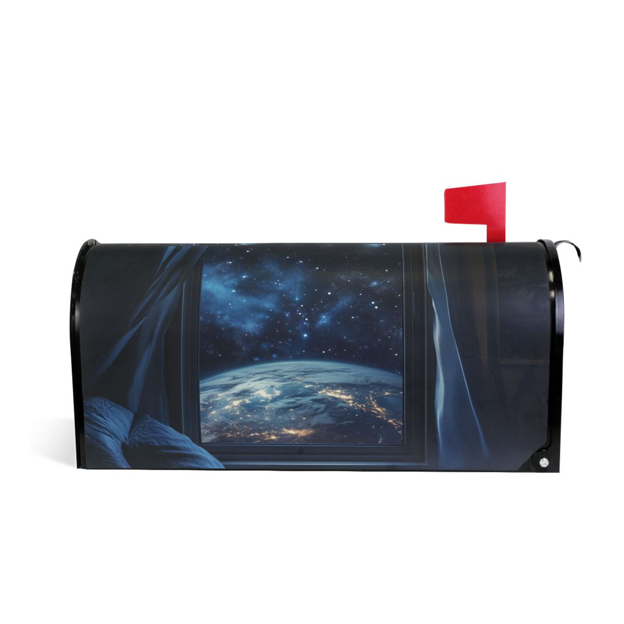 Yayeee Mailbox Cover Magnetic Standard Size, Window Earth Post Box ...