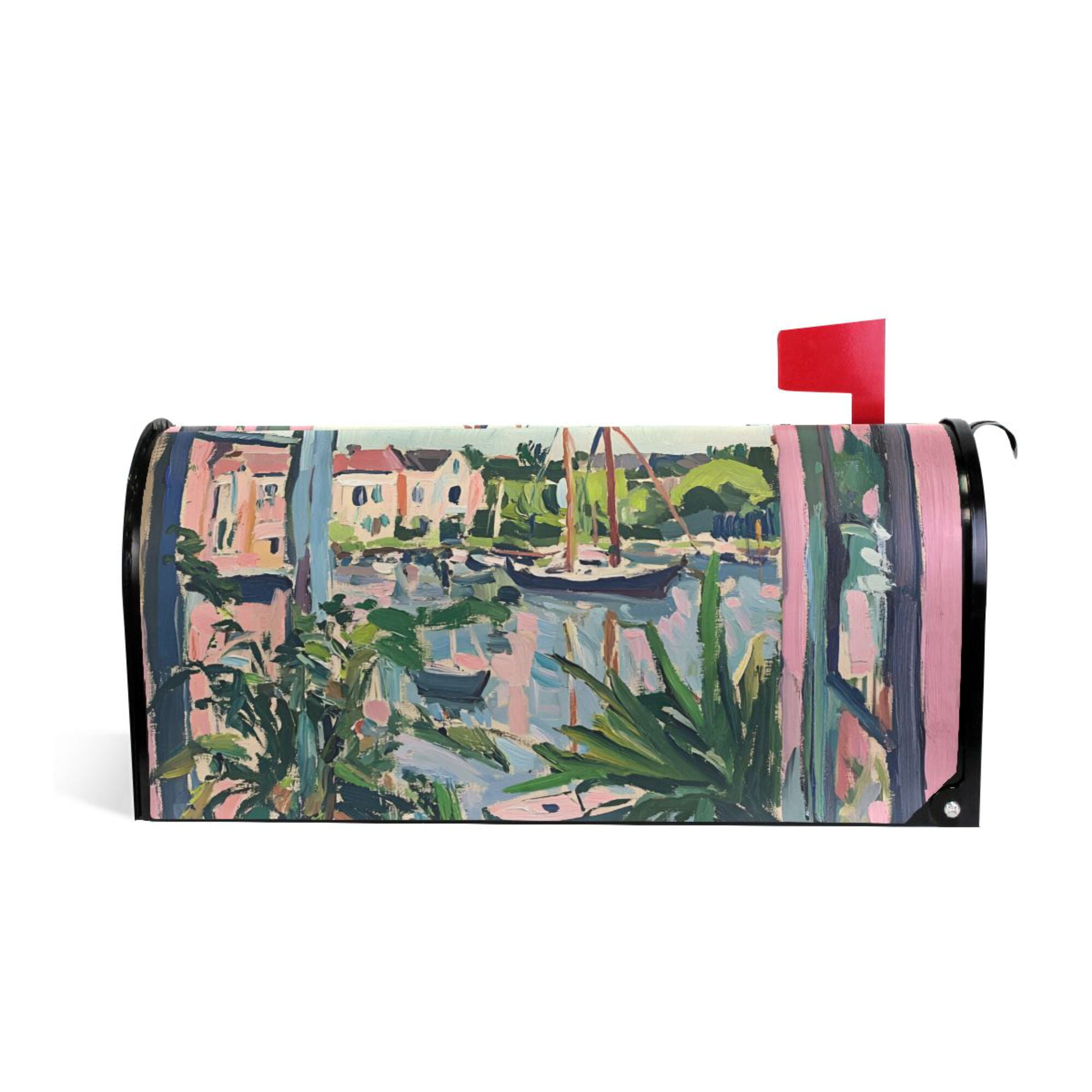 Yayeee Mailbox Cover Magnetic Standard Size Post Box Cover Wrap Decor ...