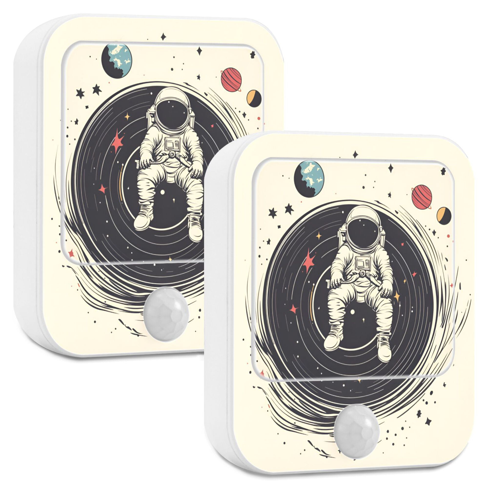 Yayeee 2-Pack Plug in LED Night Lights with Light Sensors Motion ...