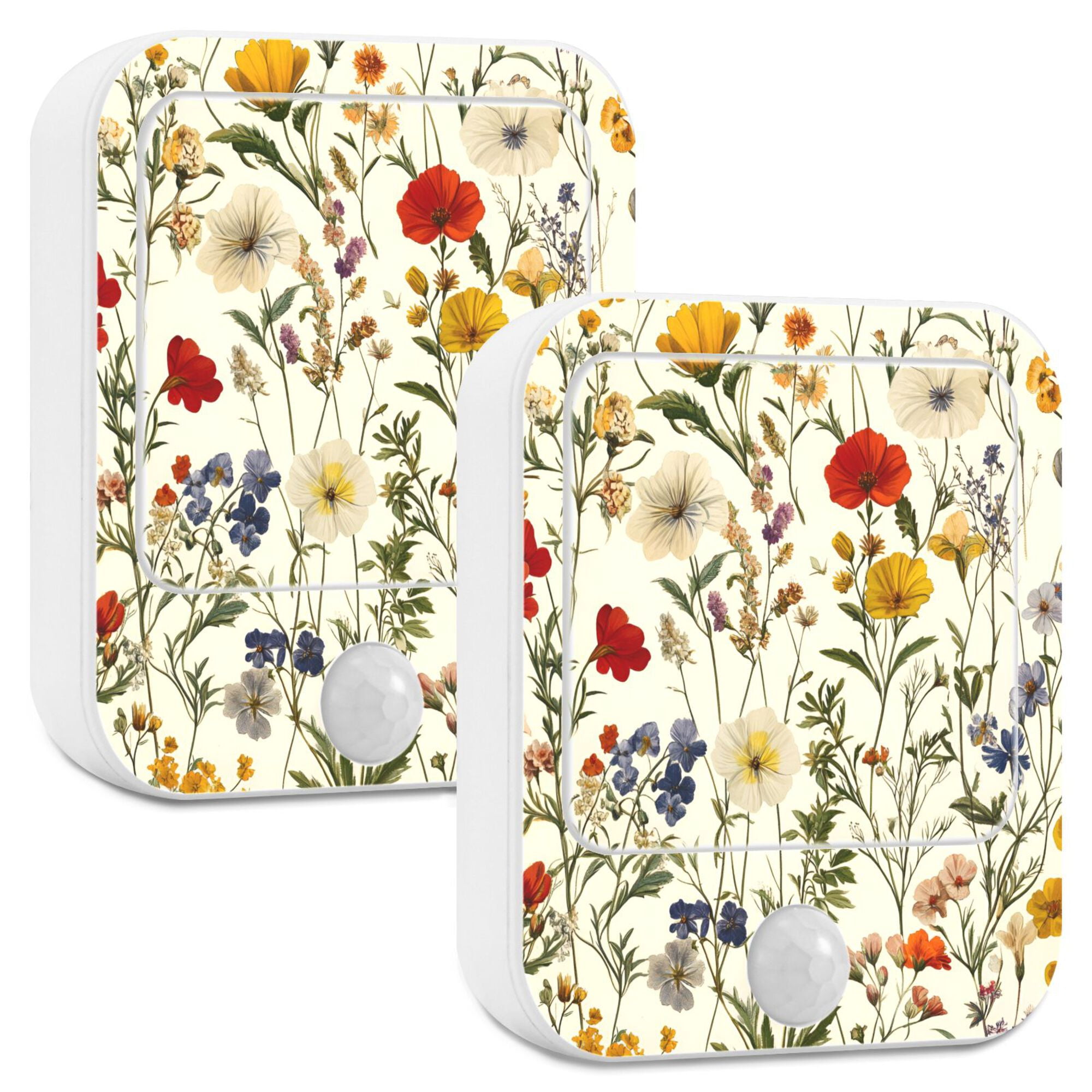 Yayeee 2-Pack Plug in LED Night Lights with Light Sensors Motion ...