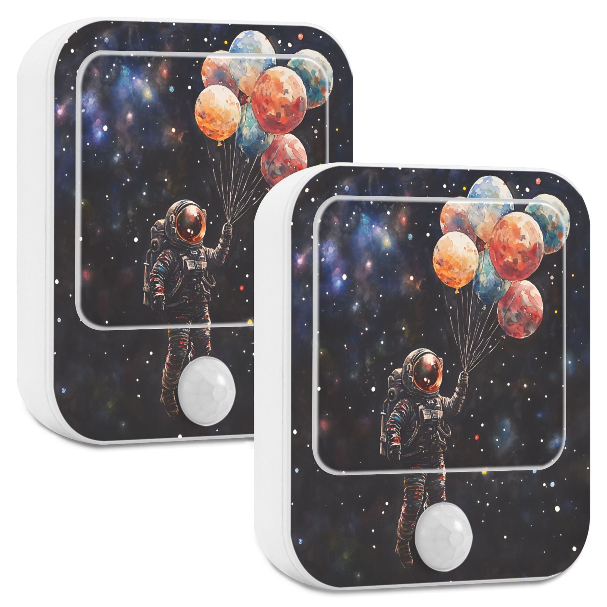 Yayeee 2-Pack Plug in LED Night Lights with Light Sensors Motion ...