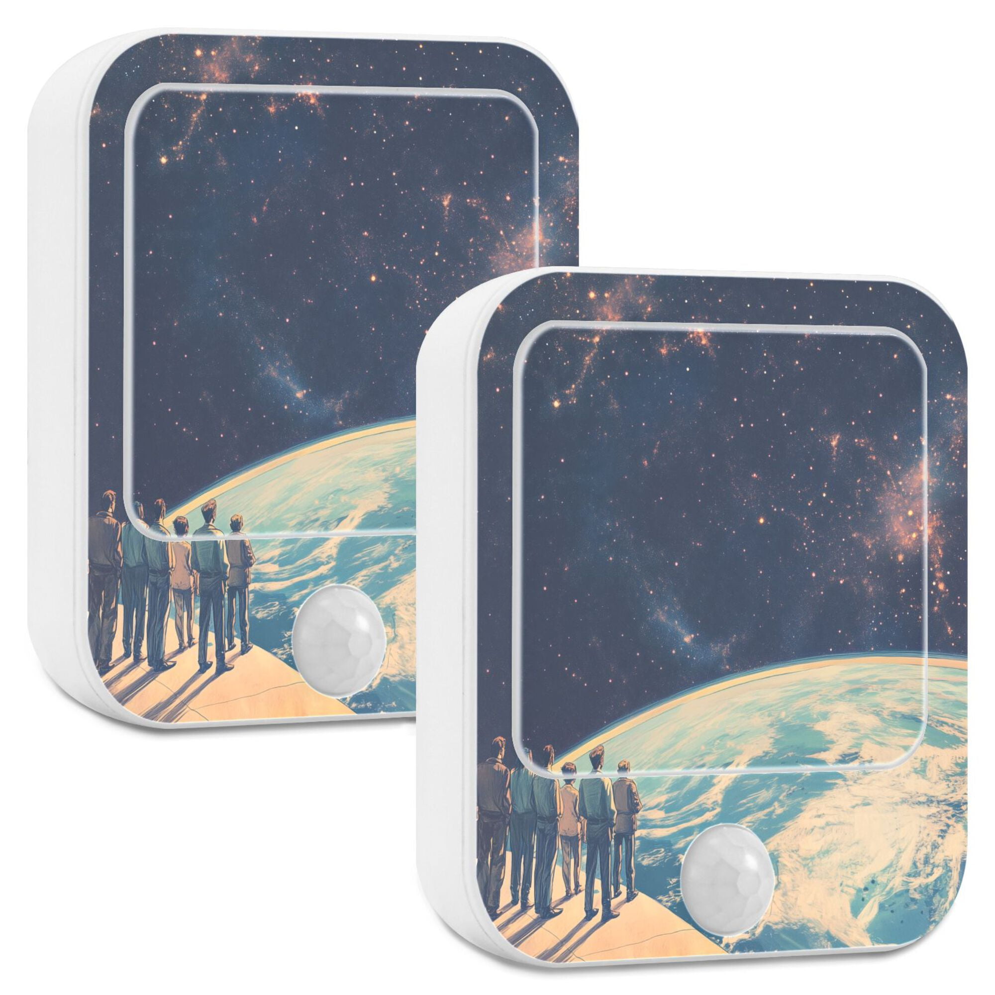 Yayeee 2-Pack Plug in LED Night Lights with Light Sensors Motion ...