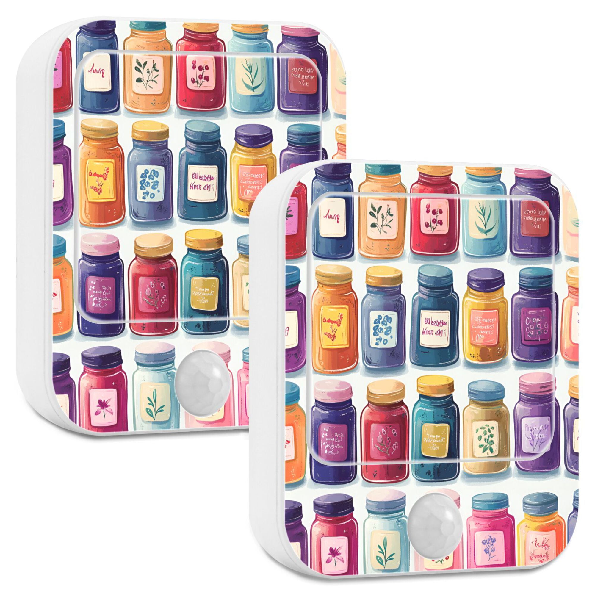 Yayeee 2-Pack Plug in LED Night Lights with Light Sensors Motion ...