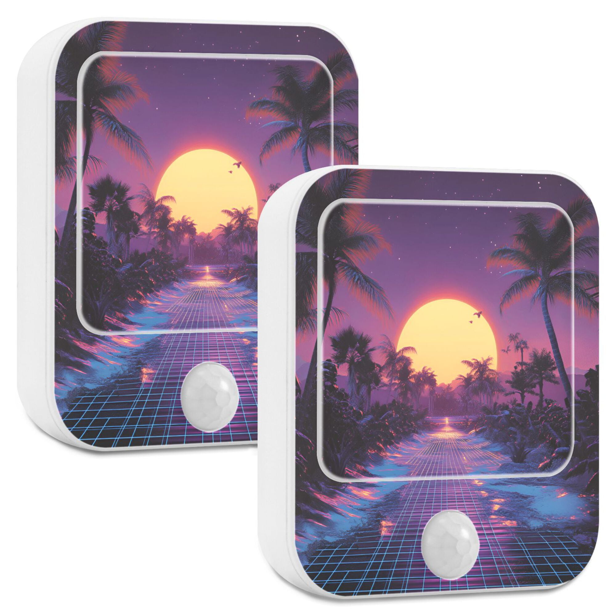 Yayeee 2-Pack Plug in LED Night Lights with Light Sensors Motion ...
