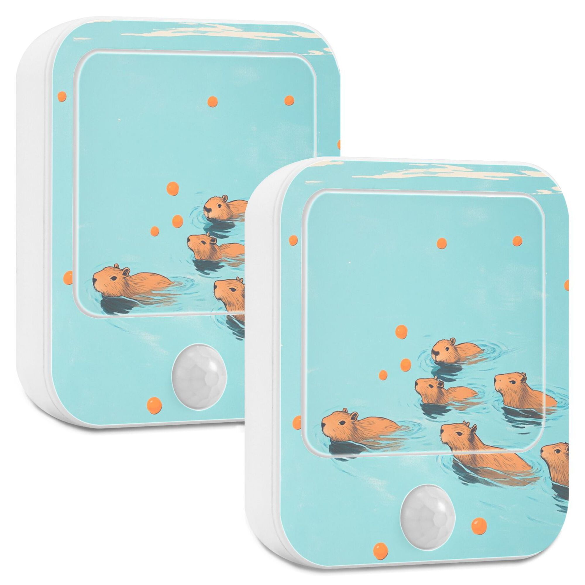 Yayeee 2-Pack Plug in LED Night Lights with Light Sensors Motion ...