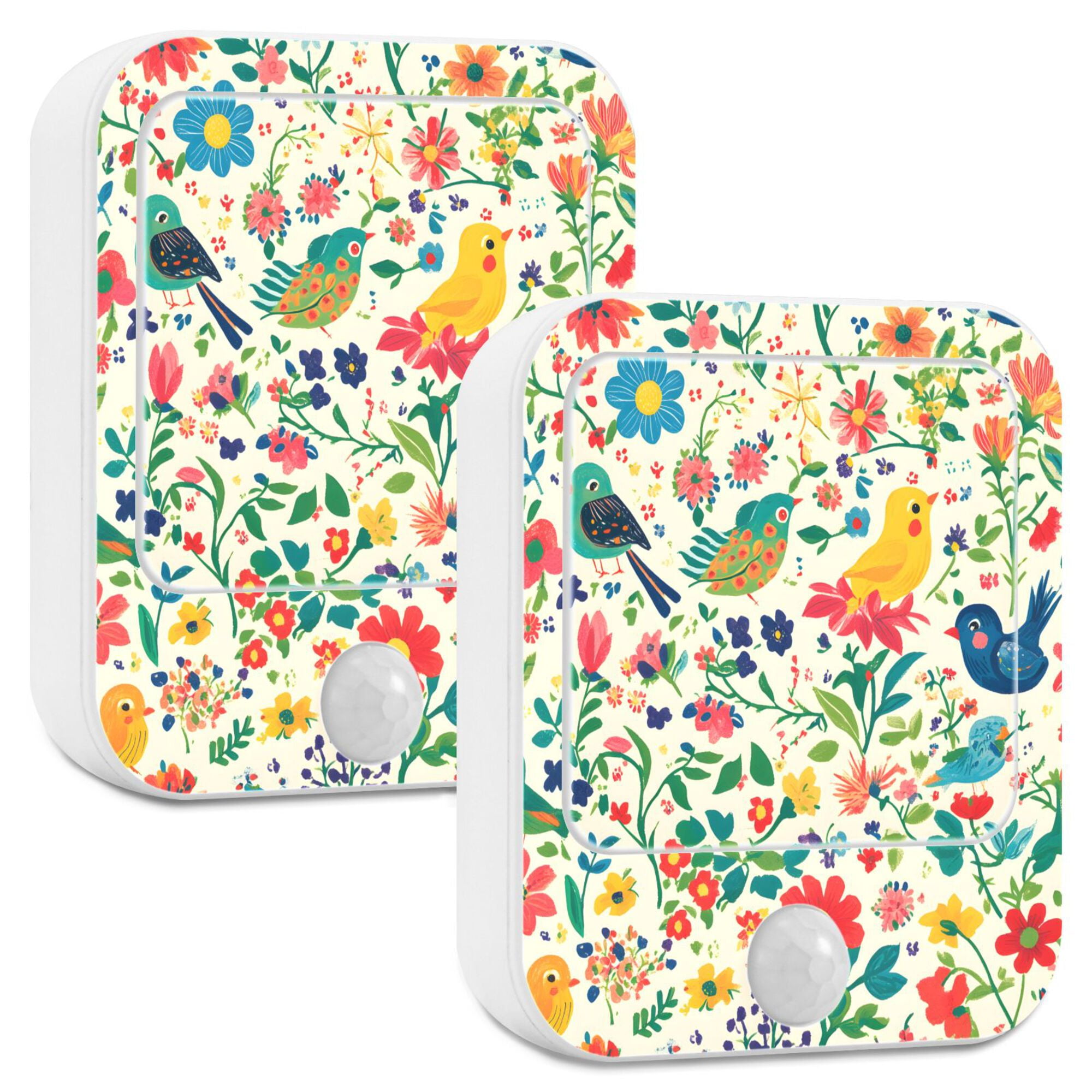 Yayeee 2-Pack Plug in LED Night Lights with Light Sensors Motion ...