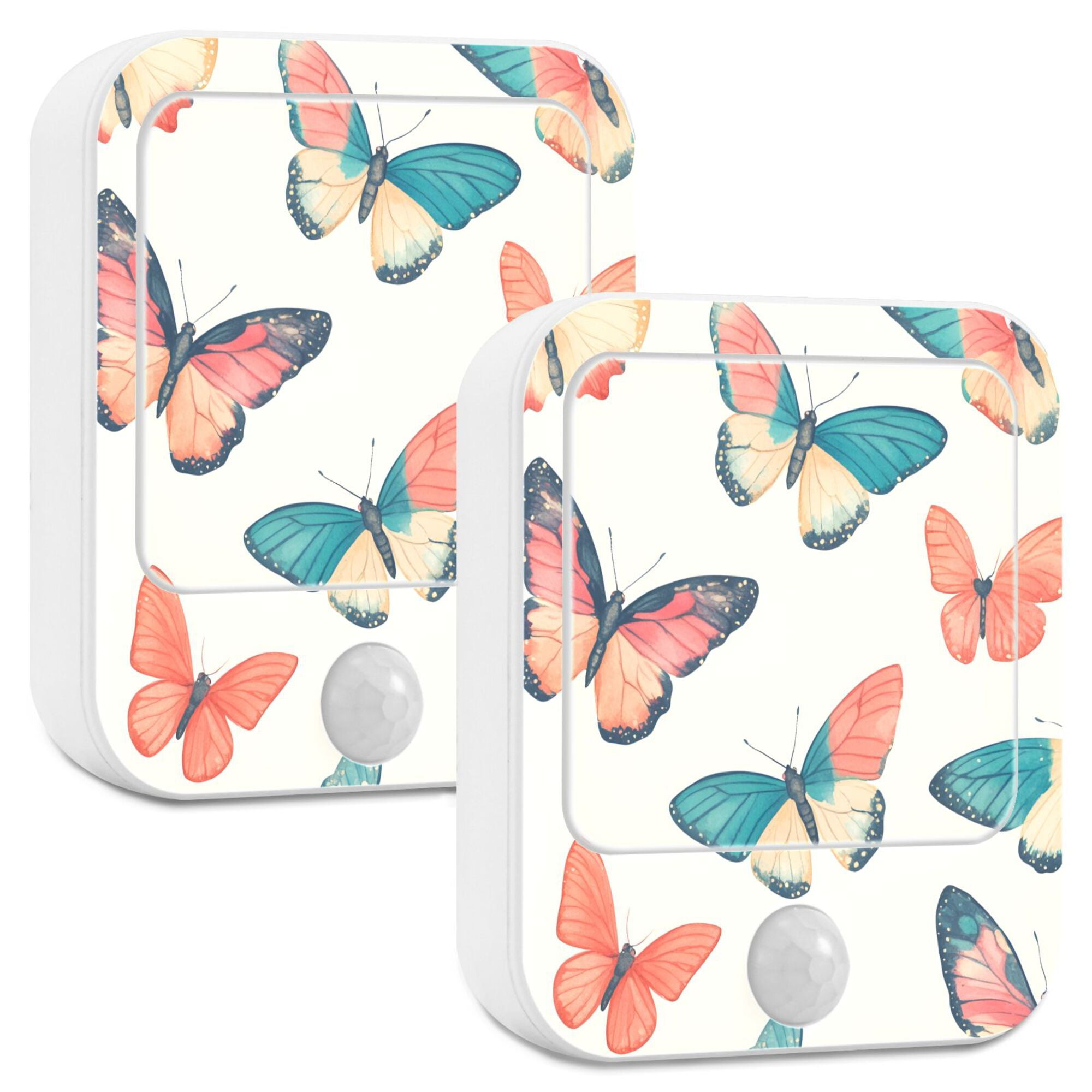 Yayeee 2-Pack Plug in LED Night Lights with Light Sensors Motion ...