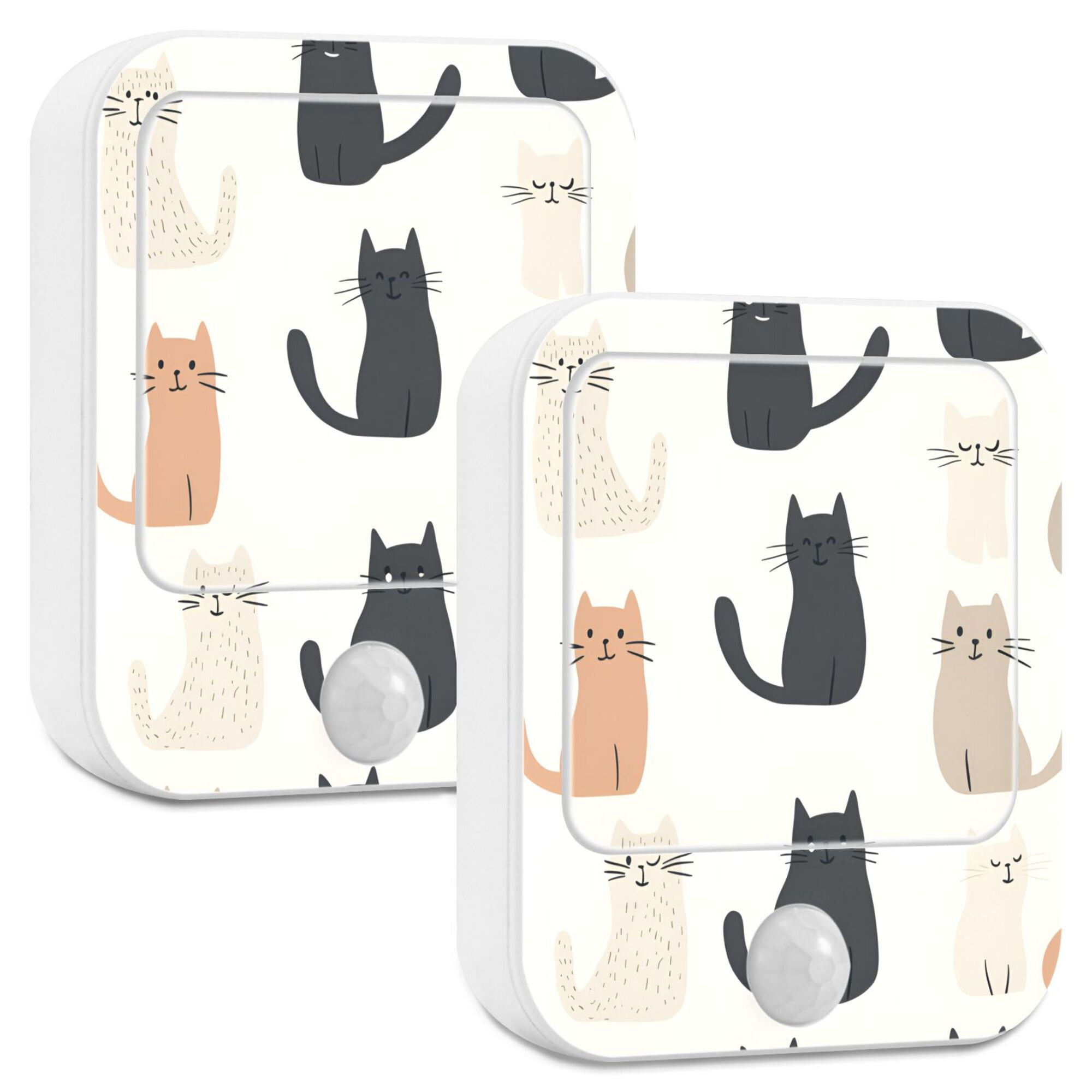 Yayeee 2-Pack Plug in LED Night Lights with Light Sensors Motion ...