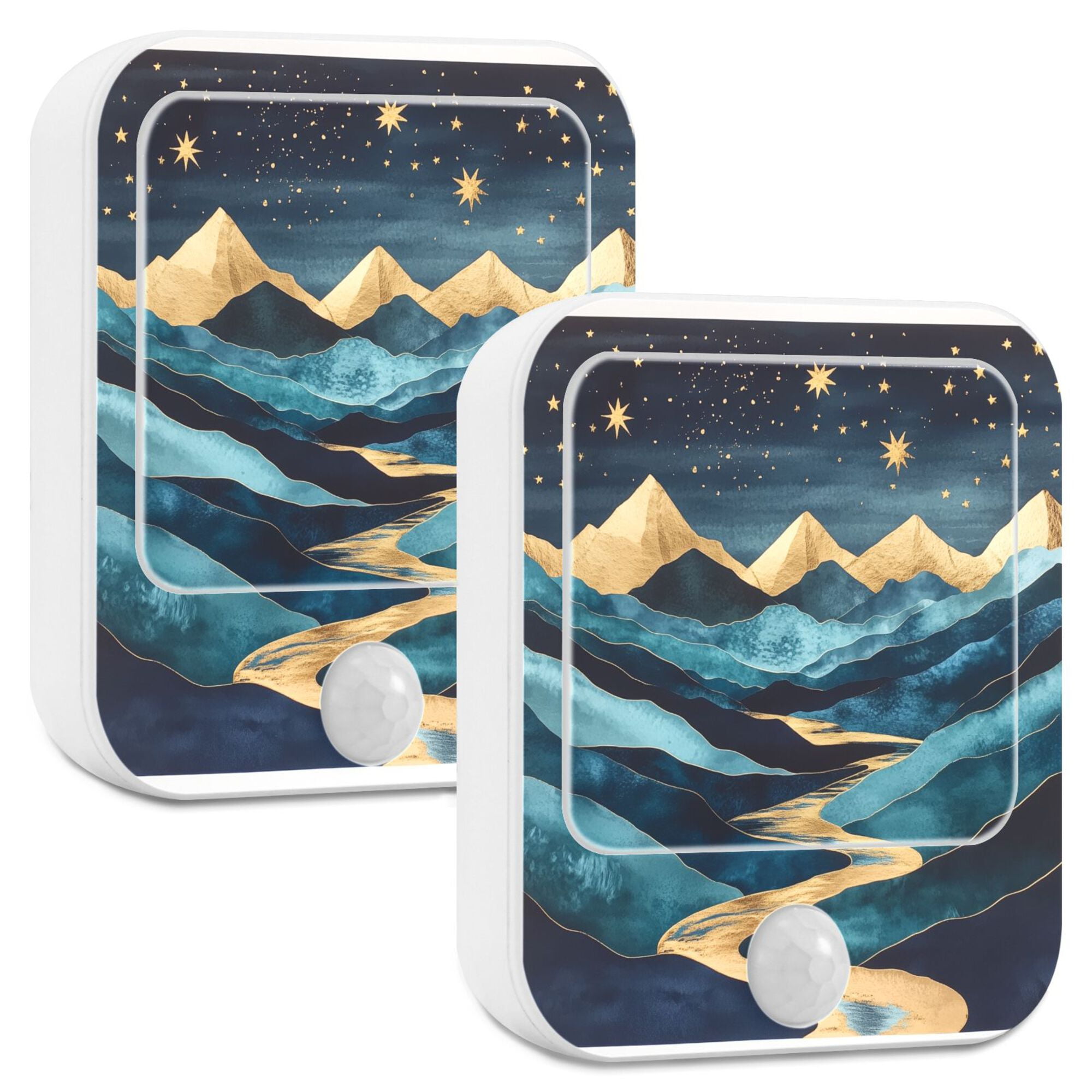 Yayeee 2-Pack Plug in LED Night Lights with Light Sensors Motion ...