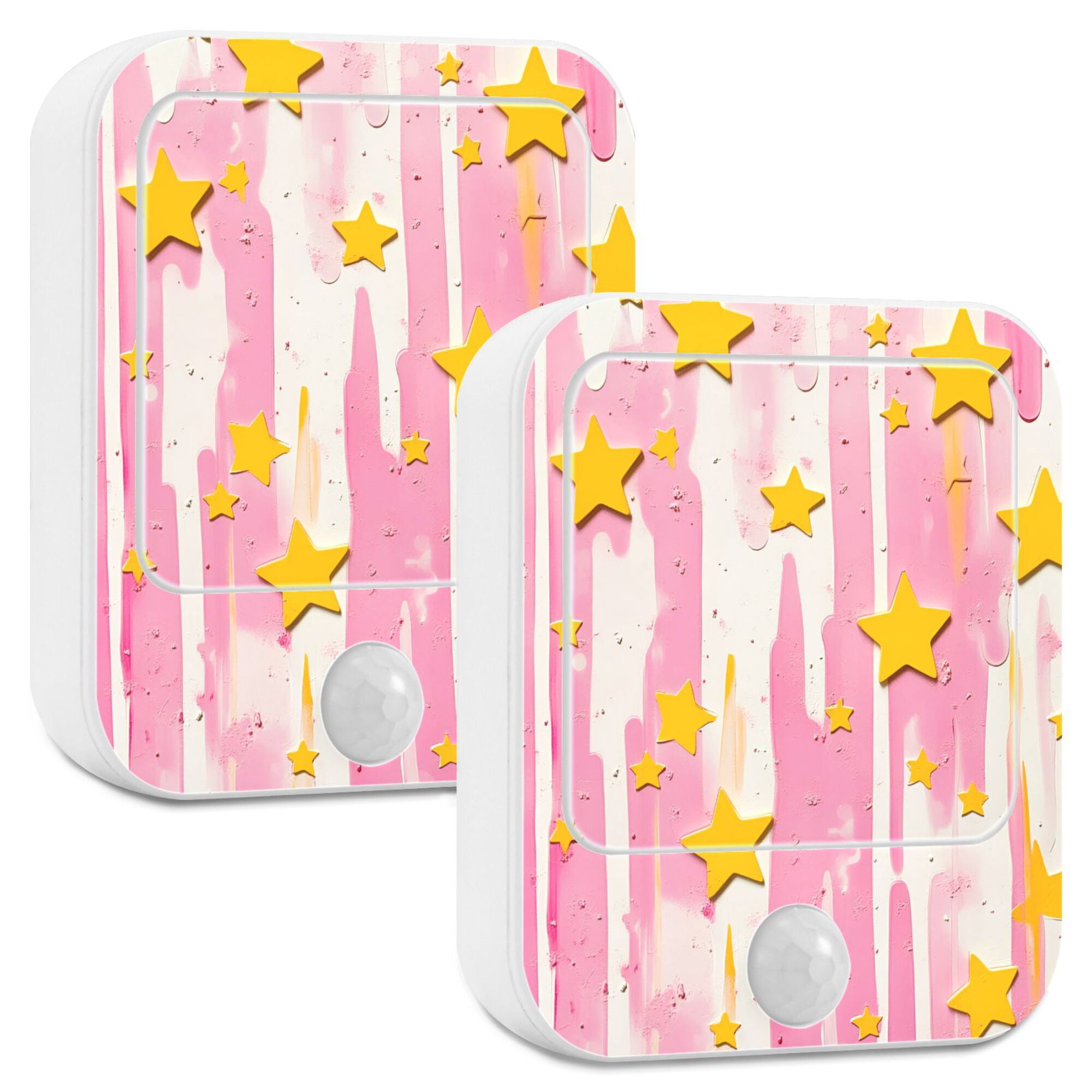 Yayeee 2-Pack Plug in LED Night Lights with Light Sensors Motion ...