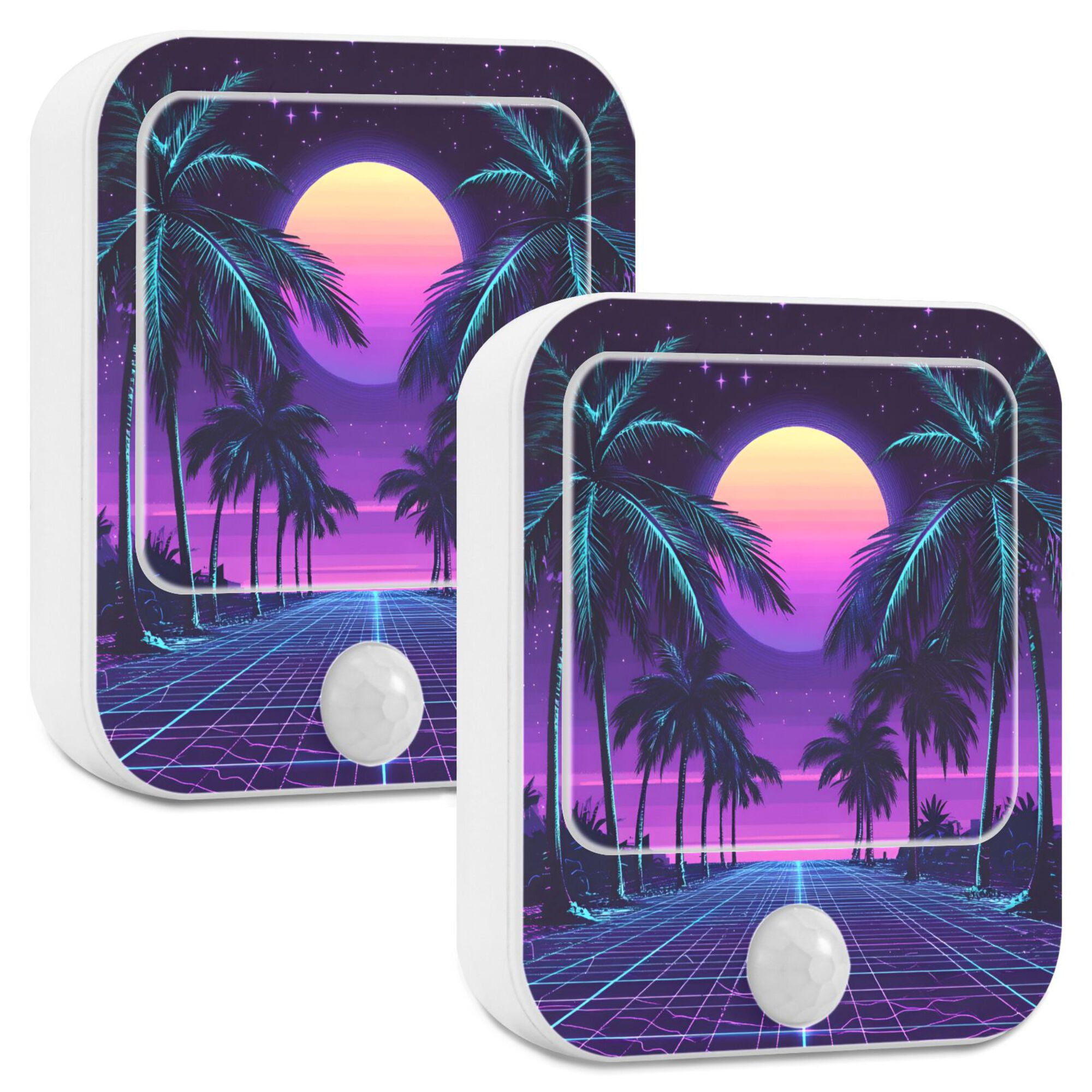 Yayeee 2-Pack Plug in LED Night Lights with Light Sensors Motion ...