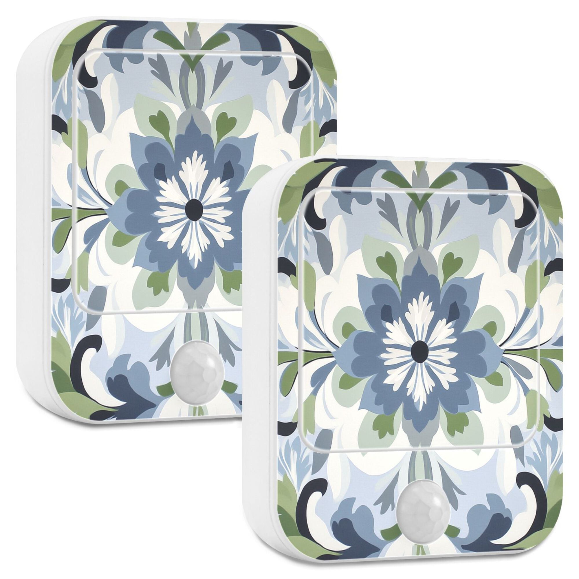 Yayeee 2-Pack Plug in LED Night Lights with Light Sensors Motion ...