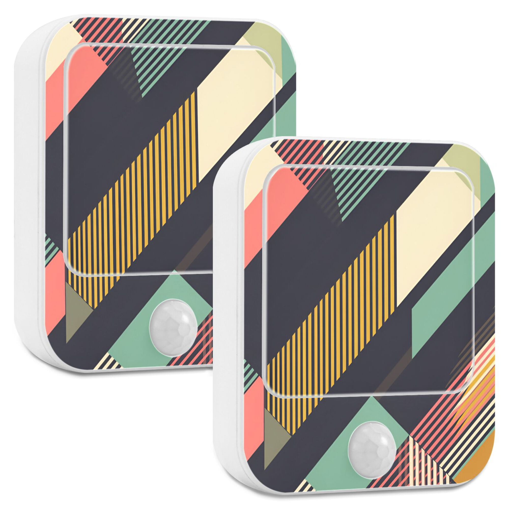 Yayeee 2-Pack Plug in LED Night Lights with Light Sensors Motion ...