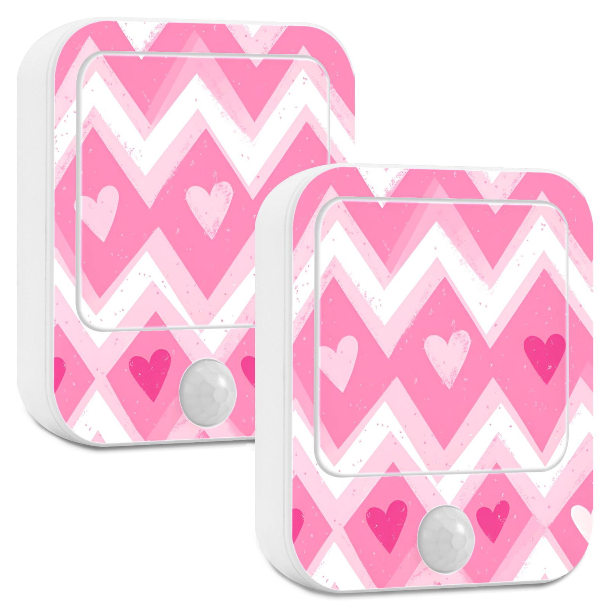 Yayeee 2-Pack Plug in LED Night Lights with Light Sensors Motion ...