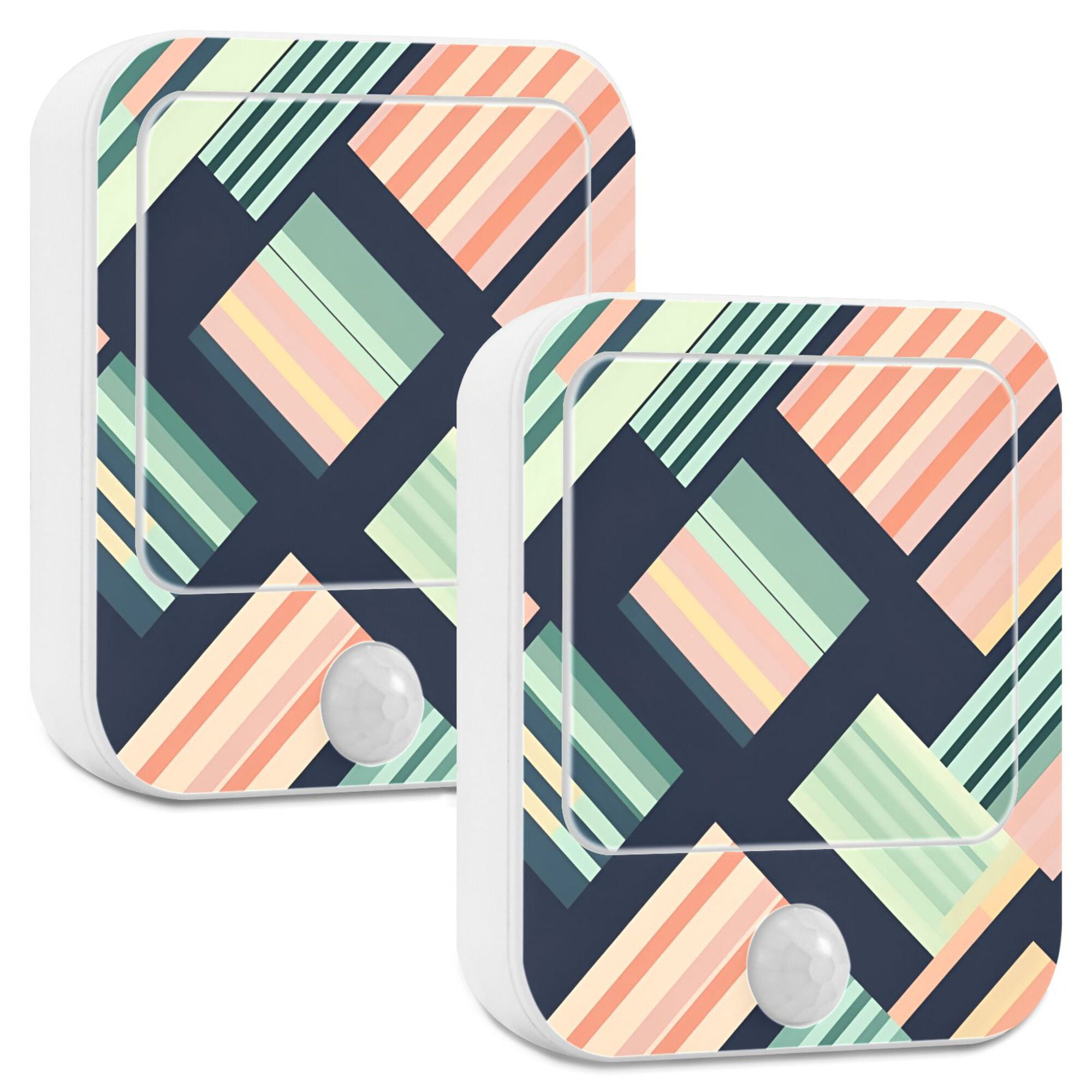 Yayeee 2-Pack Plug in LED Night Lights with Light Sensors Motion ...