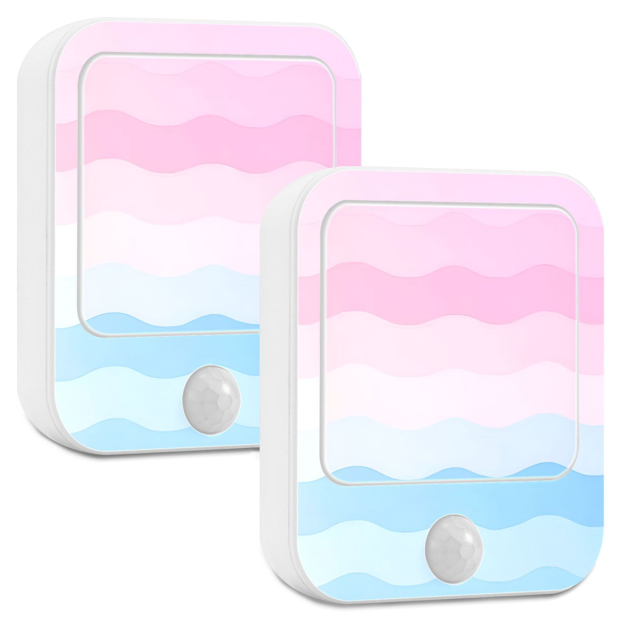 Yayeee 2-Pack Plug in LED Night Lights with Light Sensors Motion ...