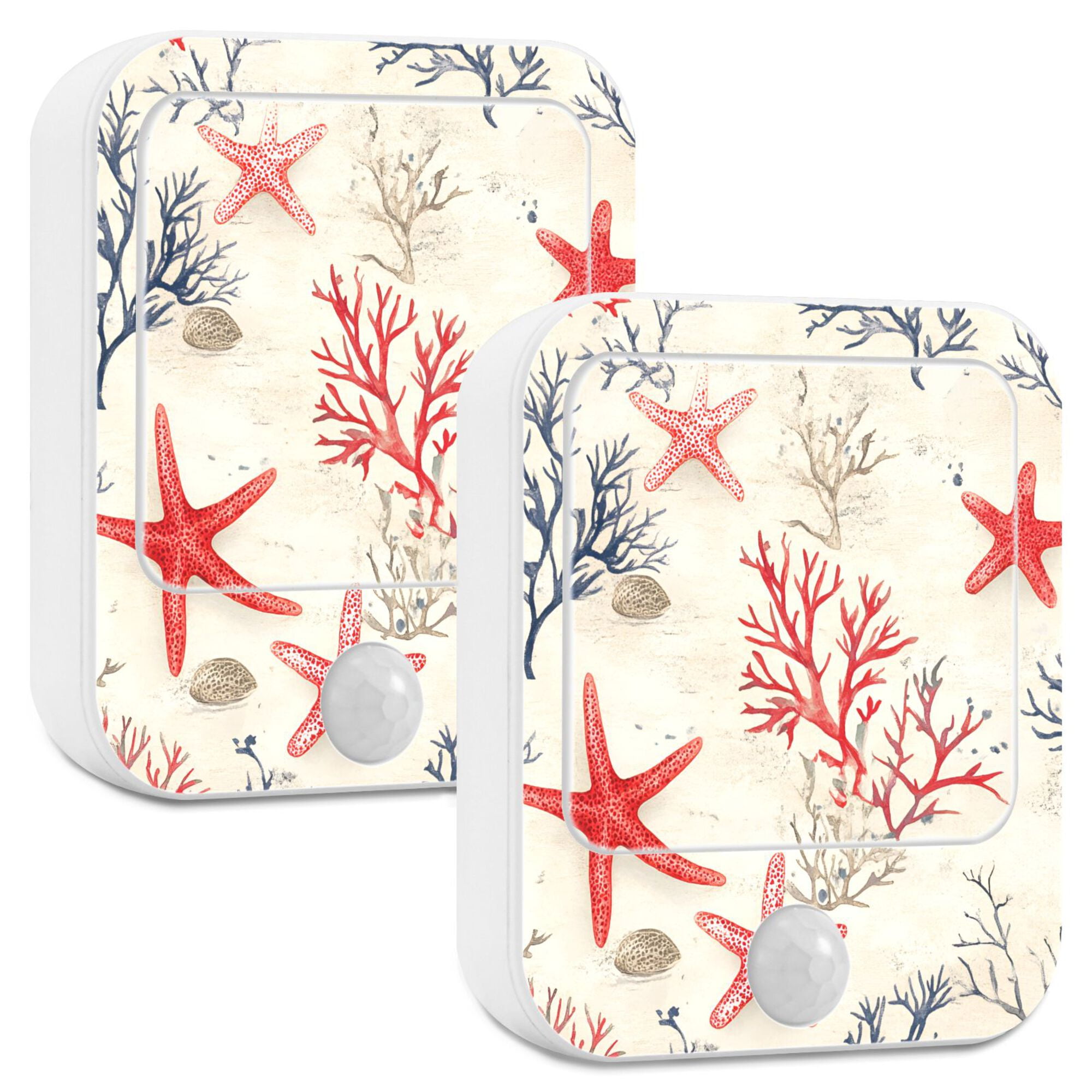 Yayeee 2-Pack Plug in LED Night Lights with Light Sensors Motion ...