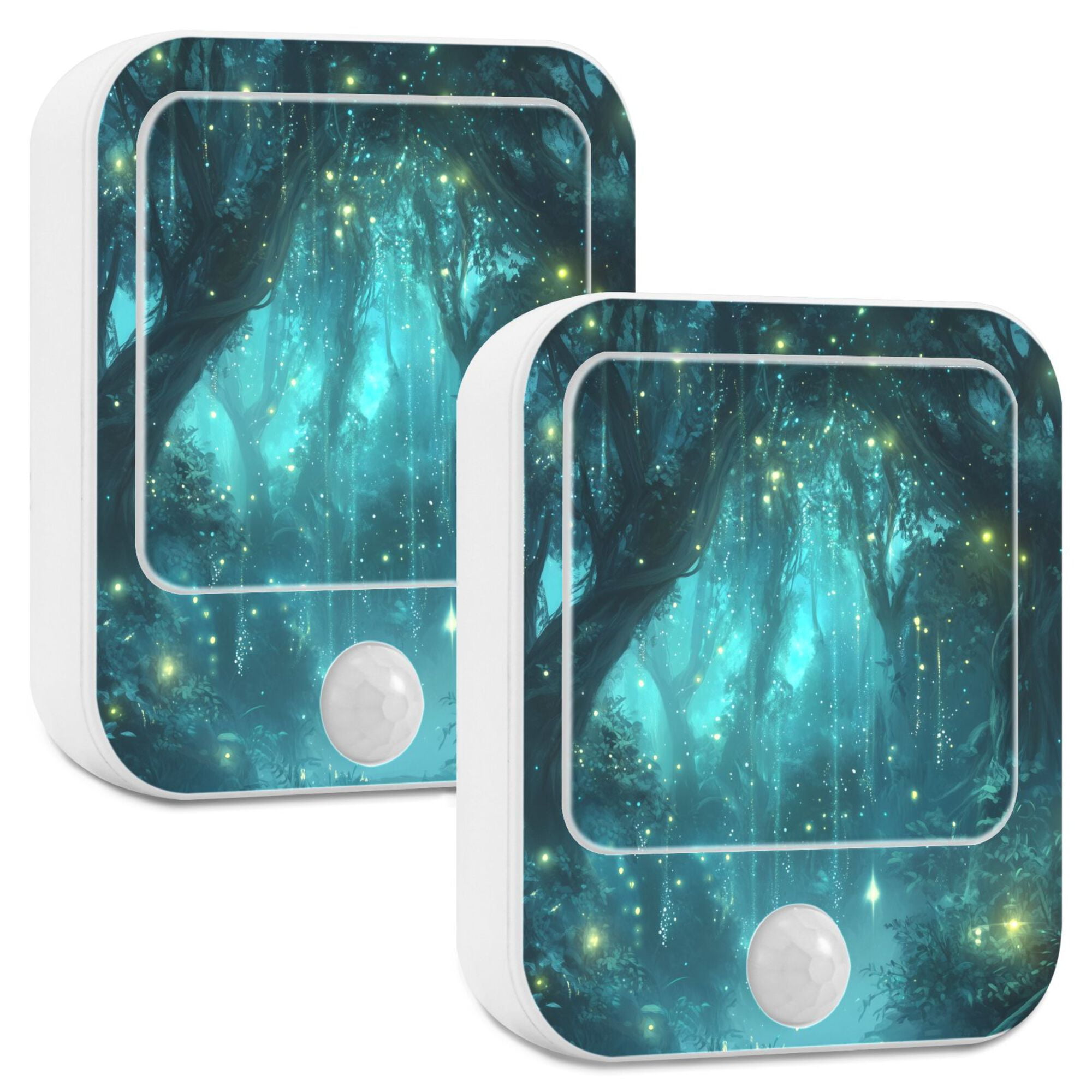 Yayeee 2-Pack Plug in LED Night Lights with Light Sensors Motion ...