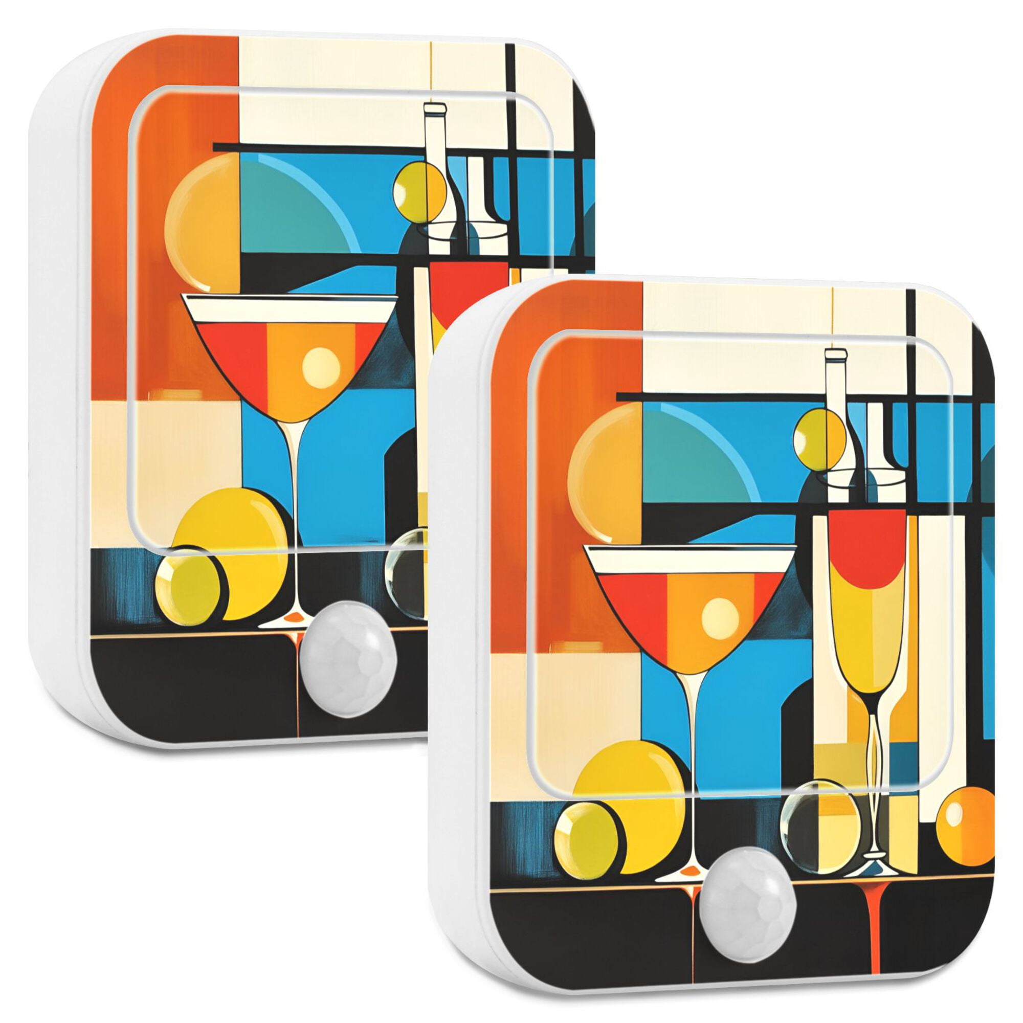 Yayeee 2-Pack Plug in LED Night Lights with Light Sensors Motion ...