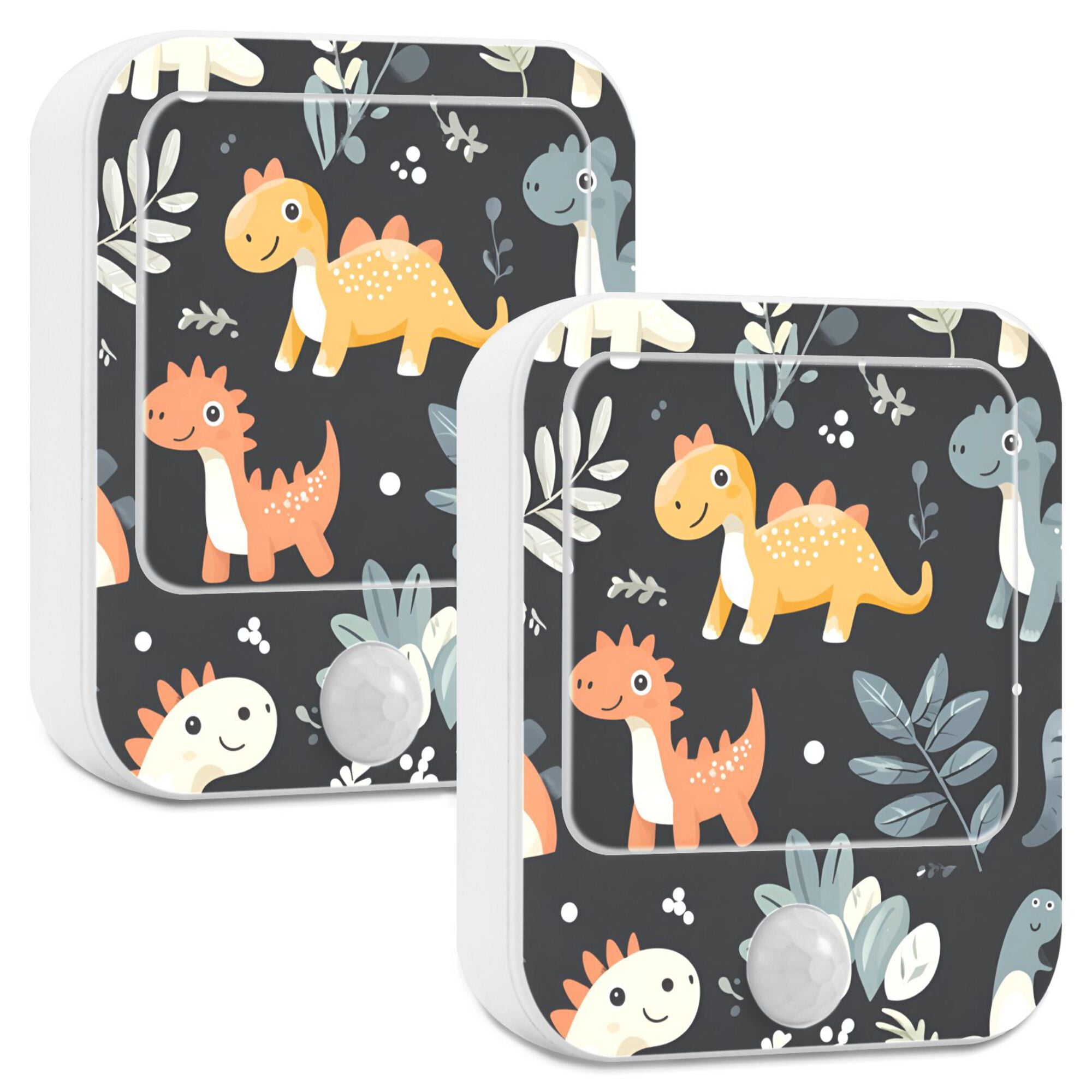 Yayeee 2-Pack Plug in LED Night Lights with Light Sensors Motion ...