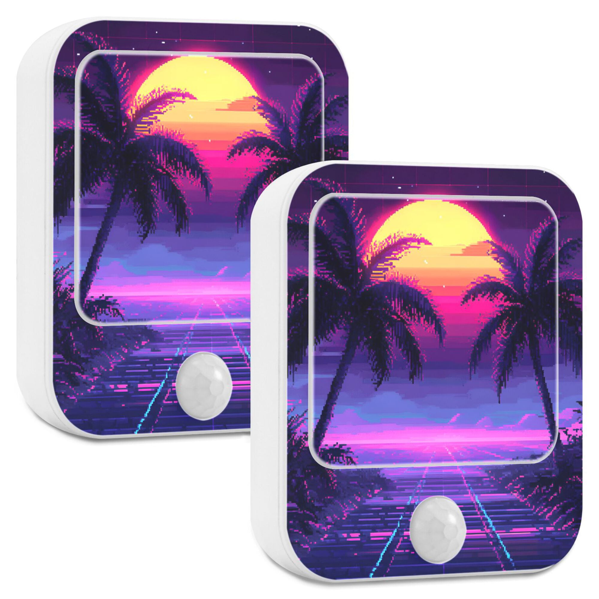 Yayeee 2-Pack Plug in LED Night Lights with Light Sensors Motion ...