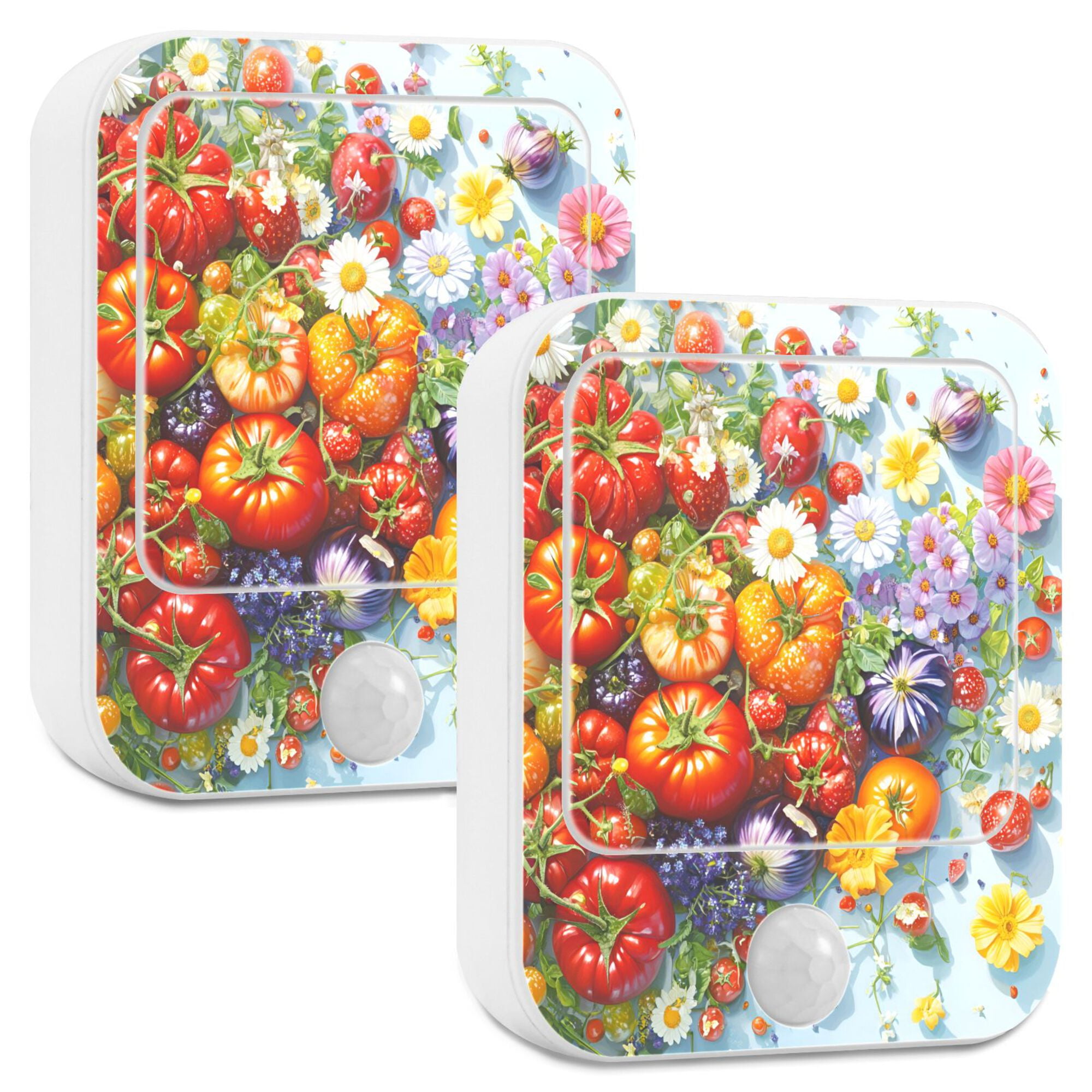 Yayeee 2-Pack Plug in LED Night Lights with Light Sensors Motion ...