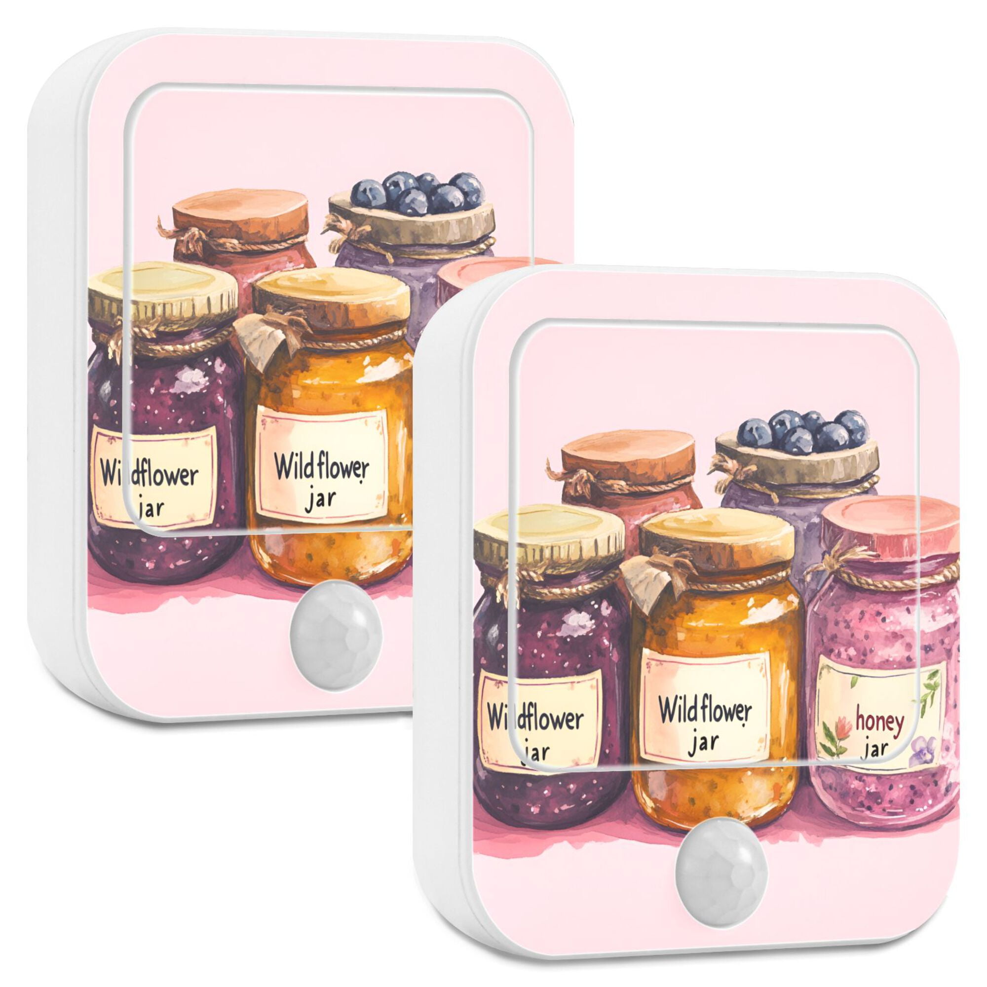 Yayeee 2-Pack Plug in LED Night Lights with Light Sensors Motion ...